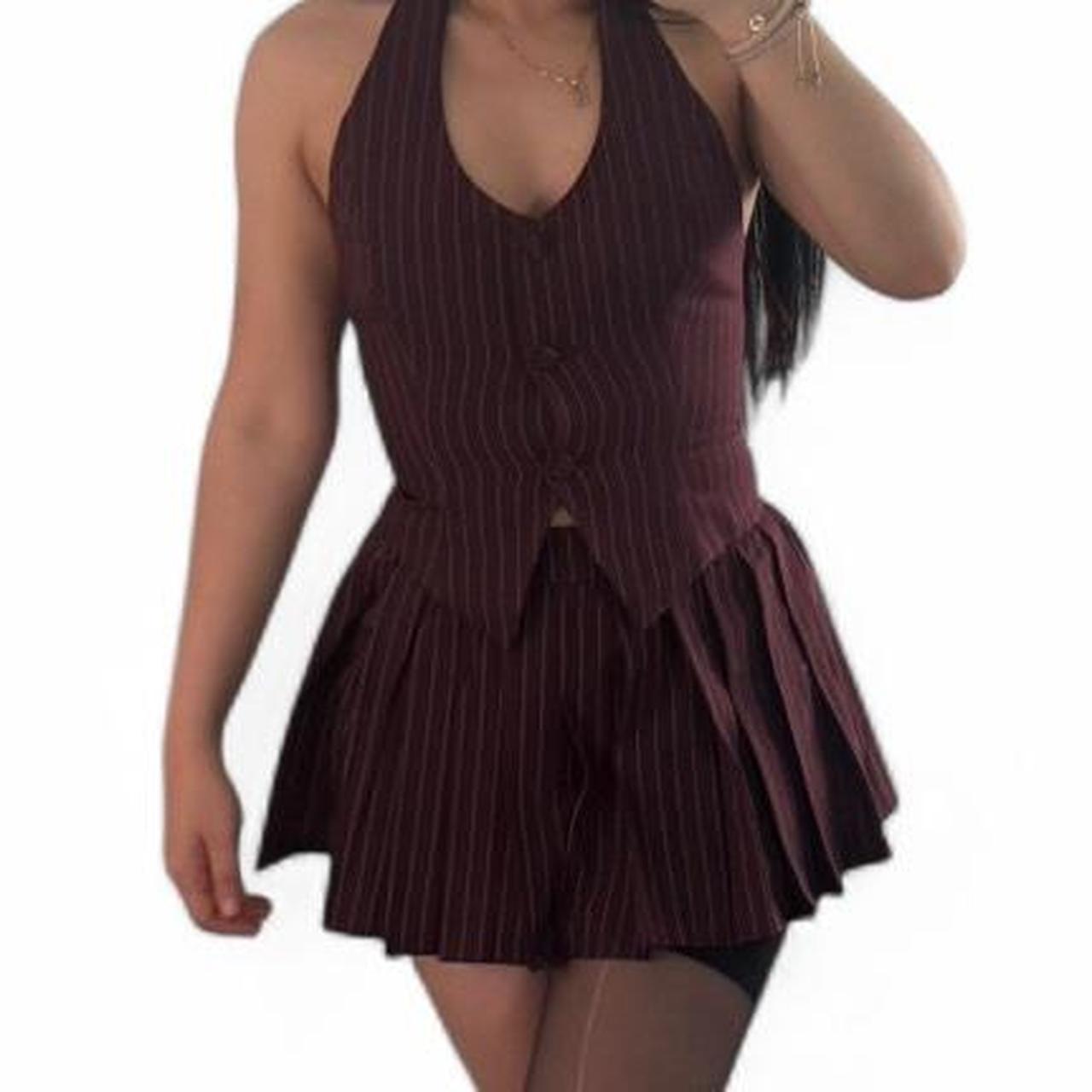 Fashion nova 2 piece set xs skirt has shorts... | Depop