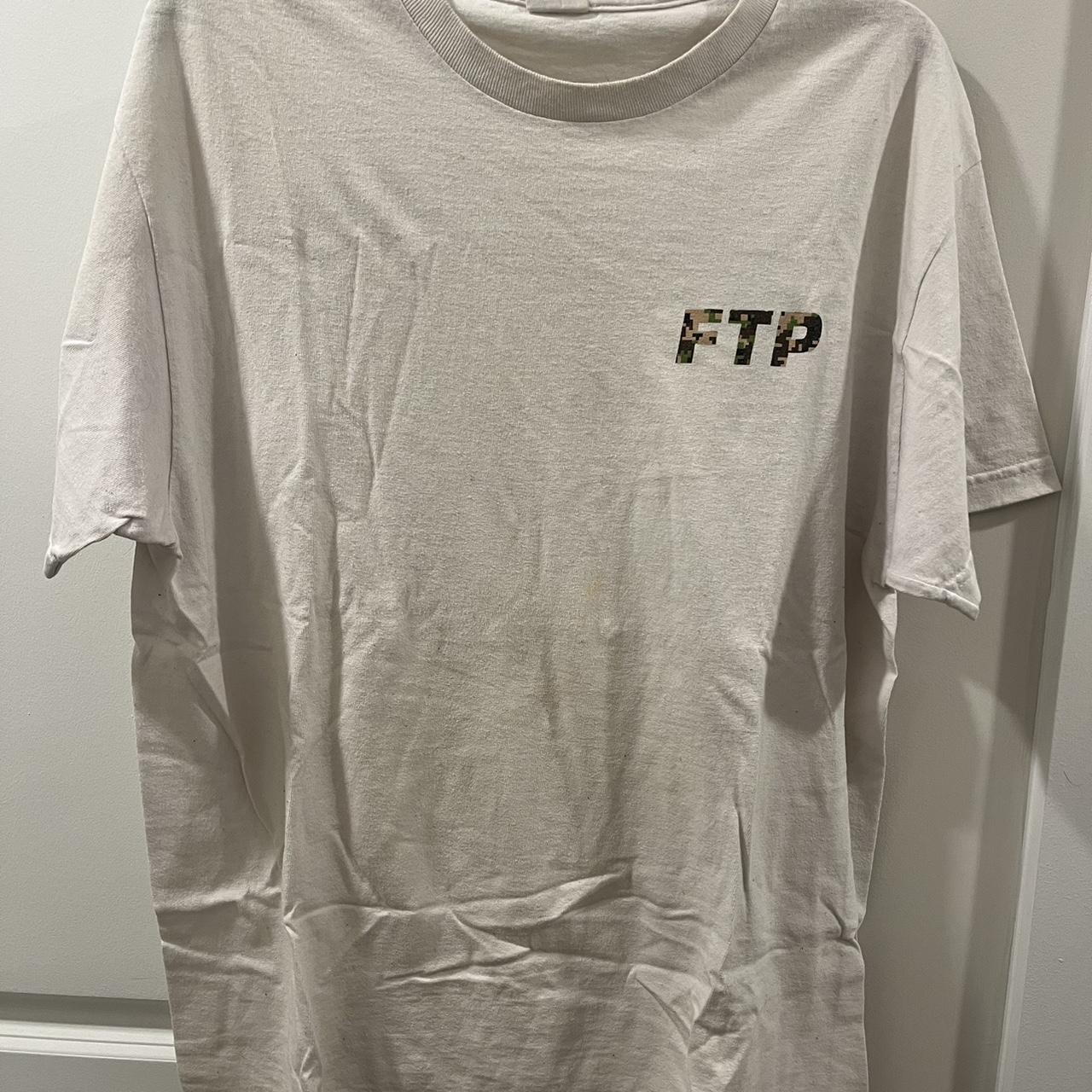 FTP digital camo tee white. Size large can fit... - Depop