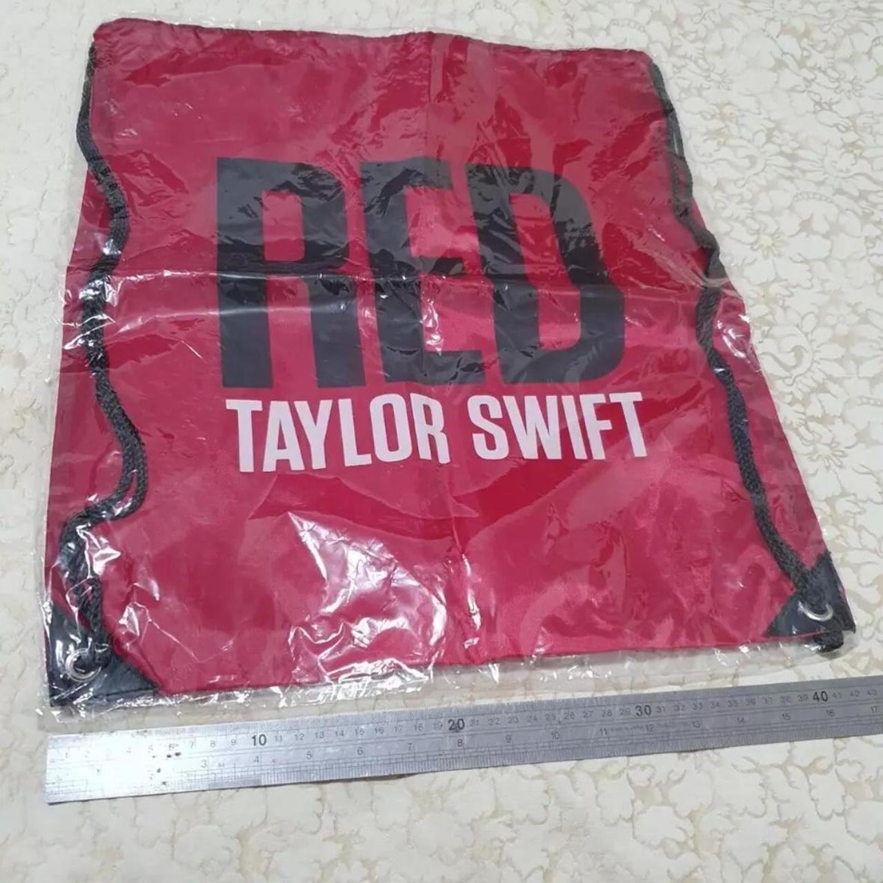 Taylor Swift Red Drawstring Bag. Brand new and sealed. | Depop