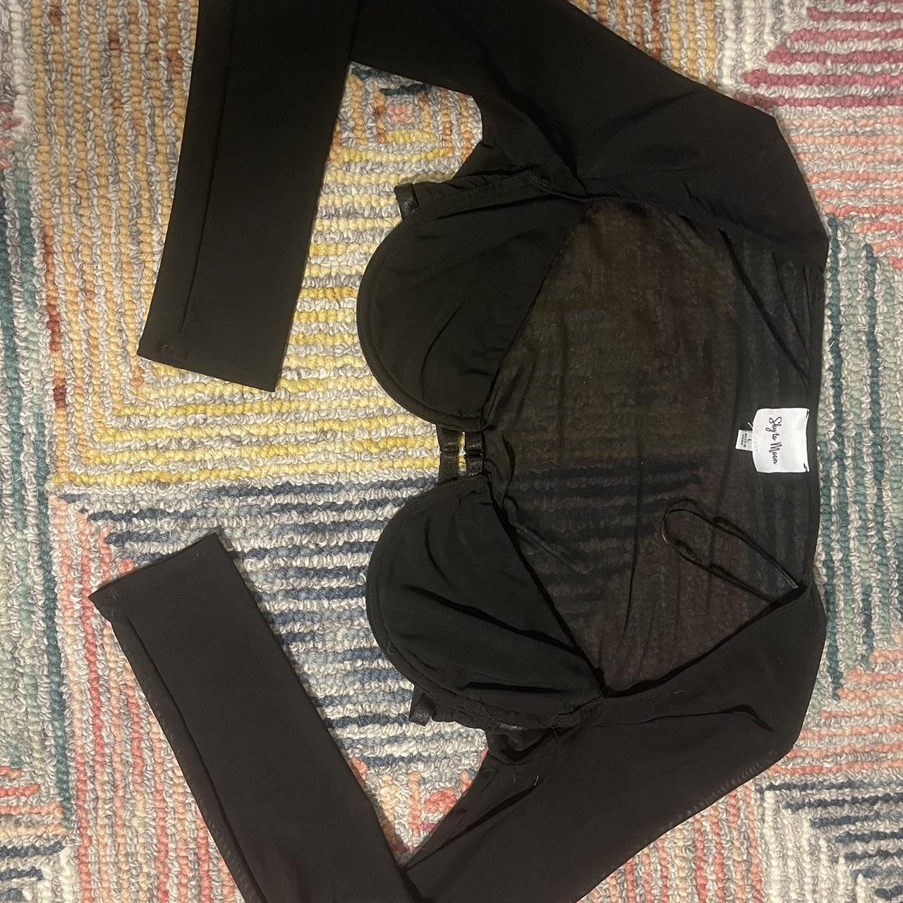 Black mesh bra stop Size large - Depop