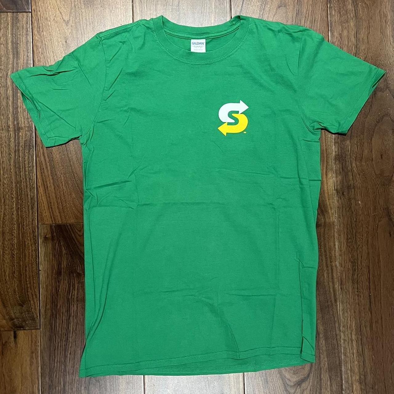 Subway uniform tshirt Size medium Green shirt... - Depop