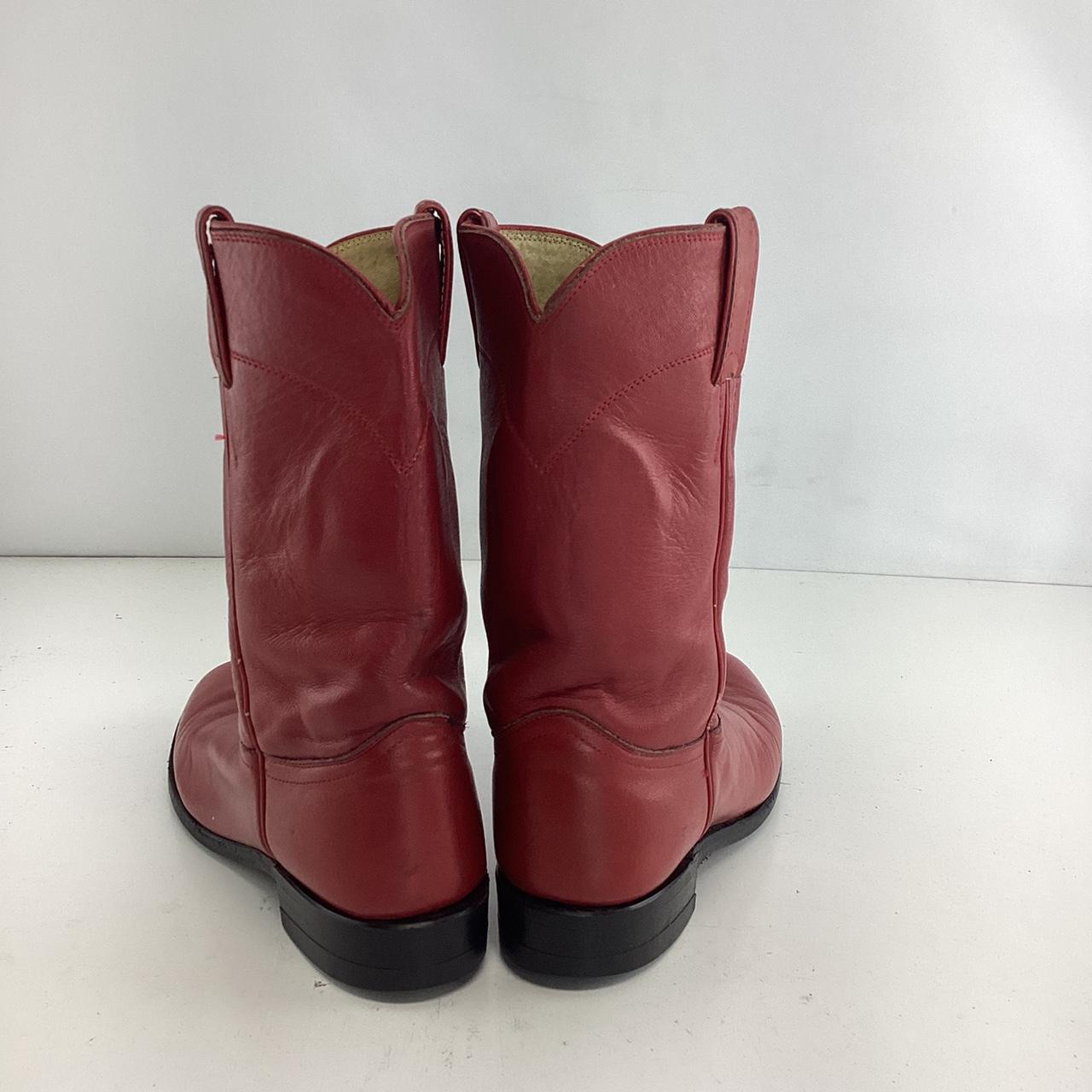 Ladies Justin Red Roper Cowgirl Boots SZ:7.5C... - Depop