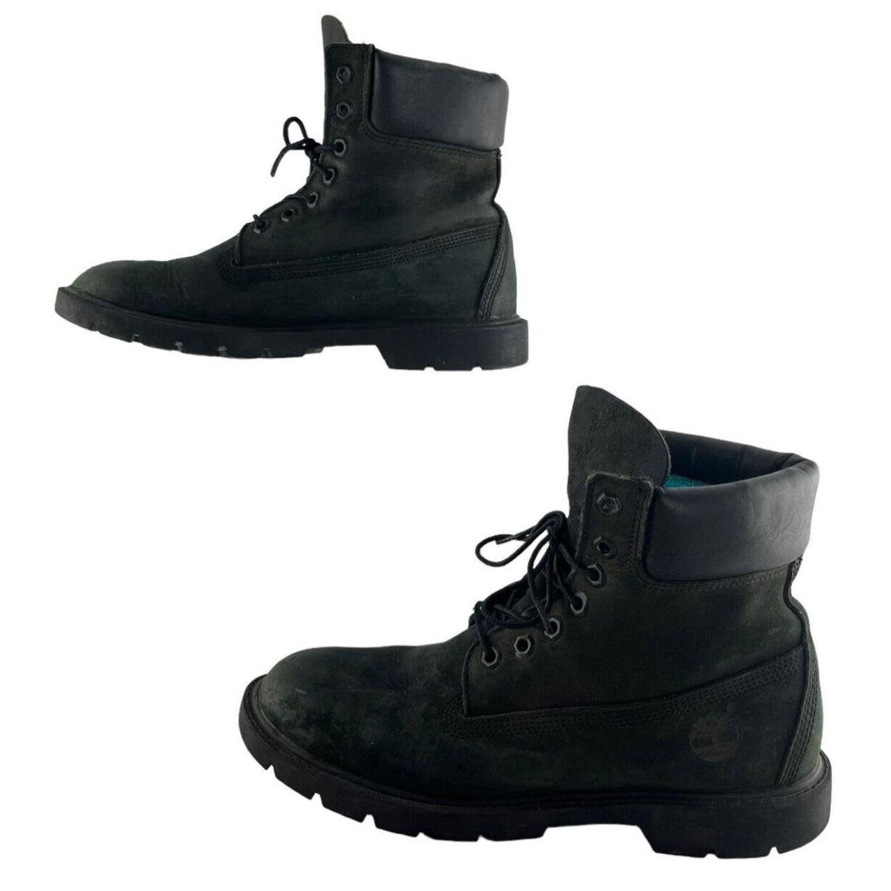 Men's Timberland Black Leather Round Toe Lace Up... - Depop