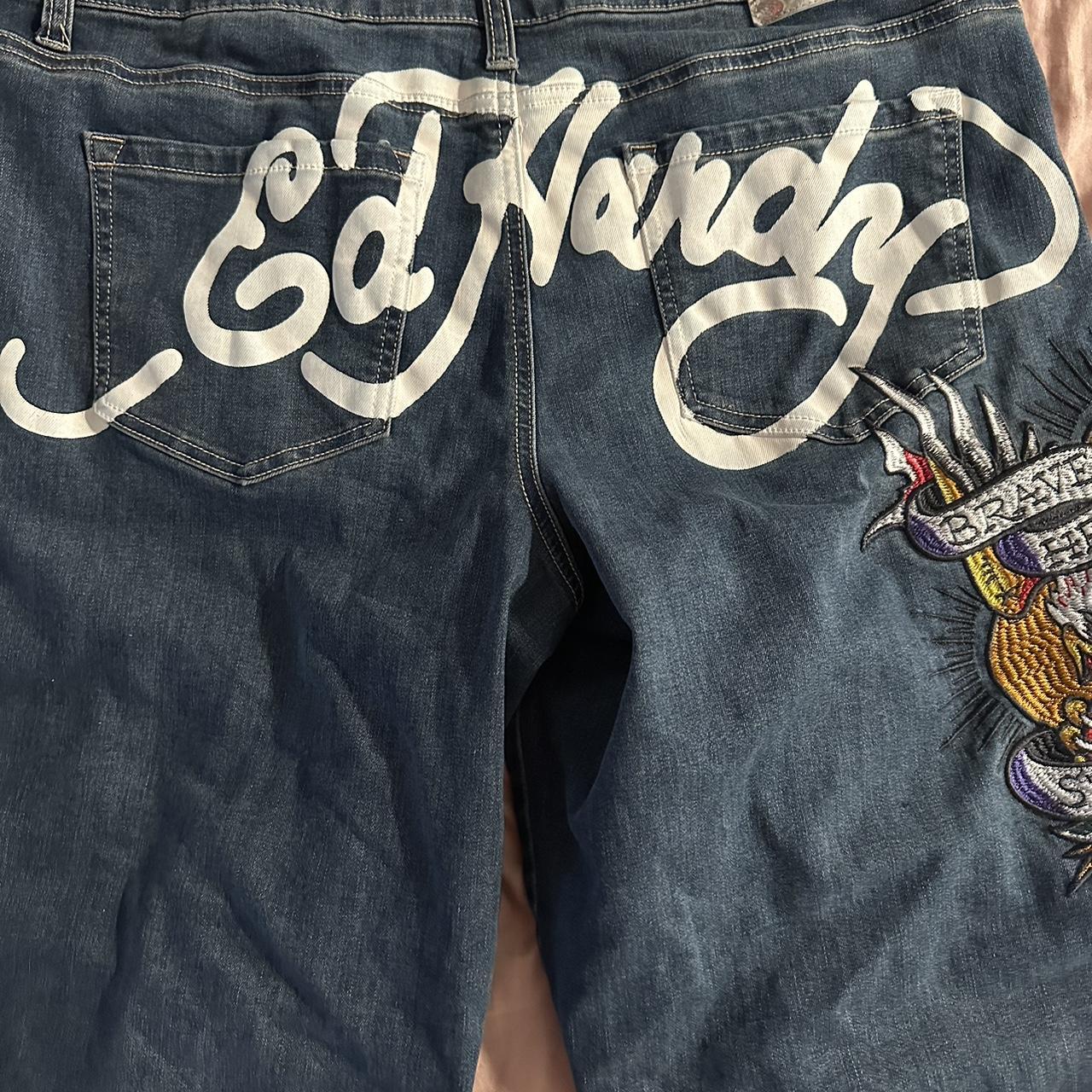 Ed hardy denim mens jeans size 34. Offers welcome - Depop
