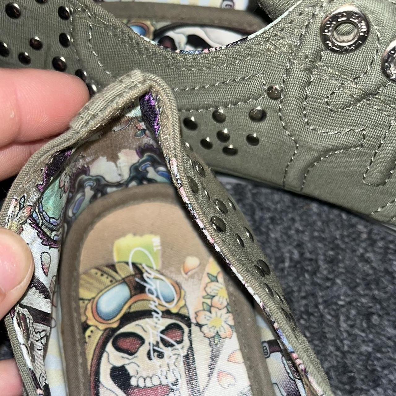 ED HARDY BY CHRISTIAN AUDIGUER CONVERSE SHOES - Depop