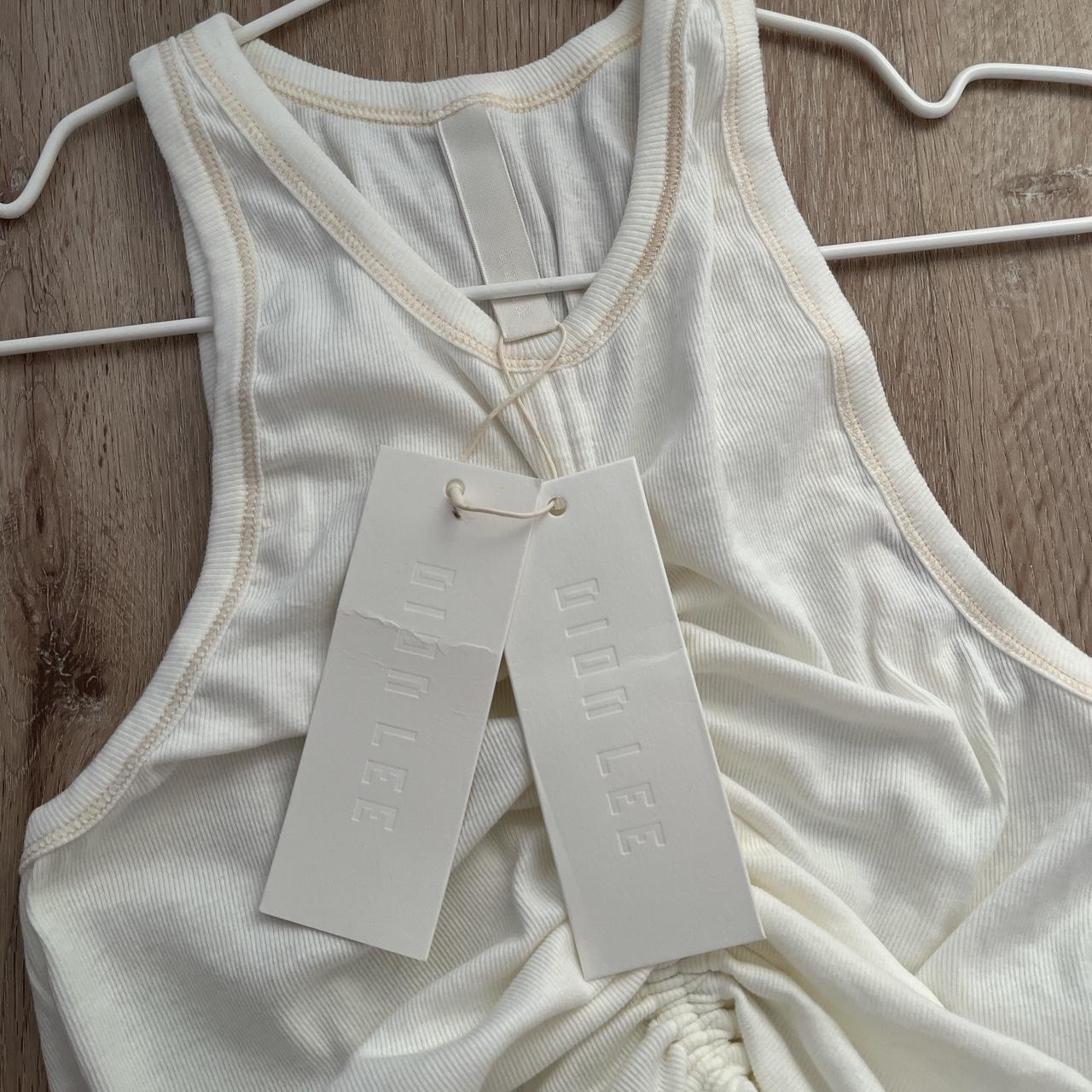 BNWT dion lee sheer gather front tank - Depop