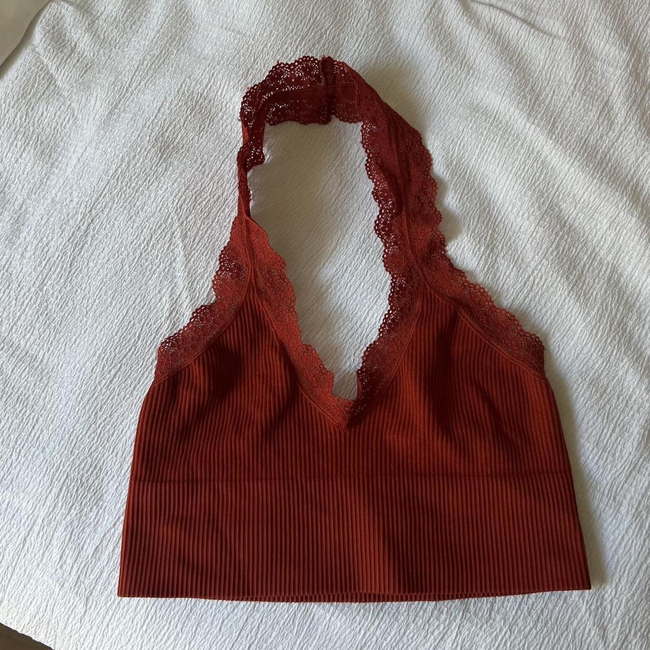 out from under halter top size xs/s / súper cropped... - Depop