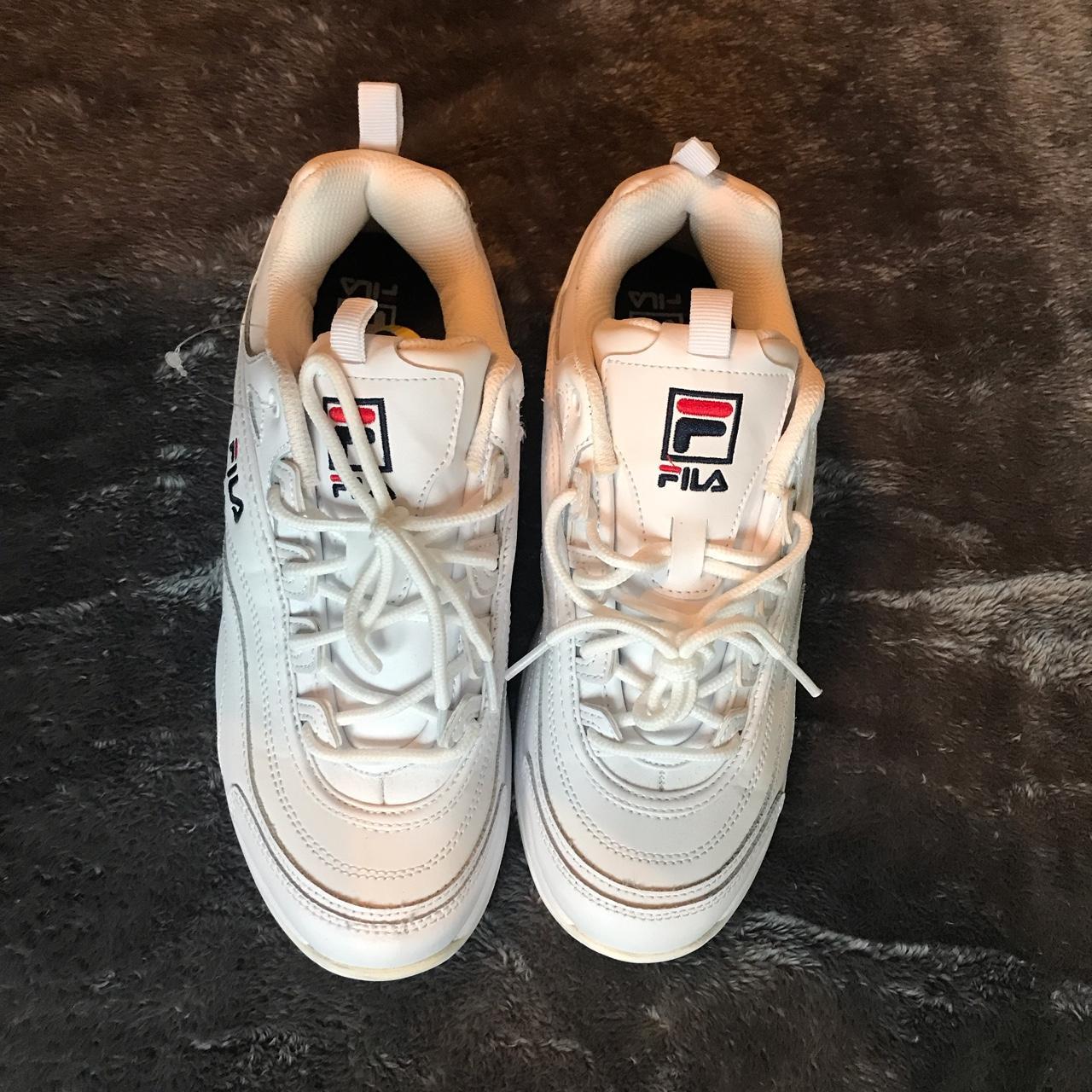 Fila Women's White Trainers | Depop