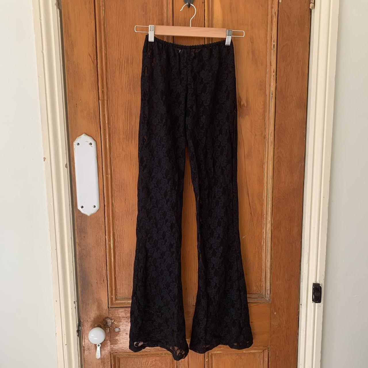 With Consideration lace flares Size s In perfect... - Depop