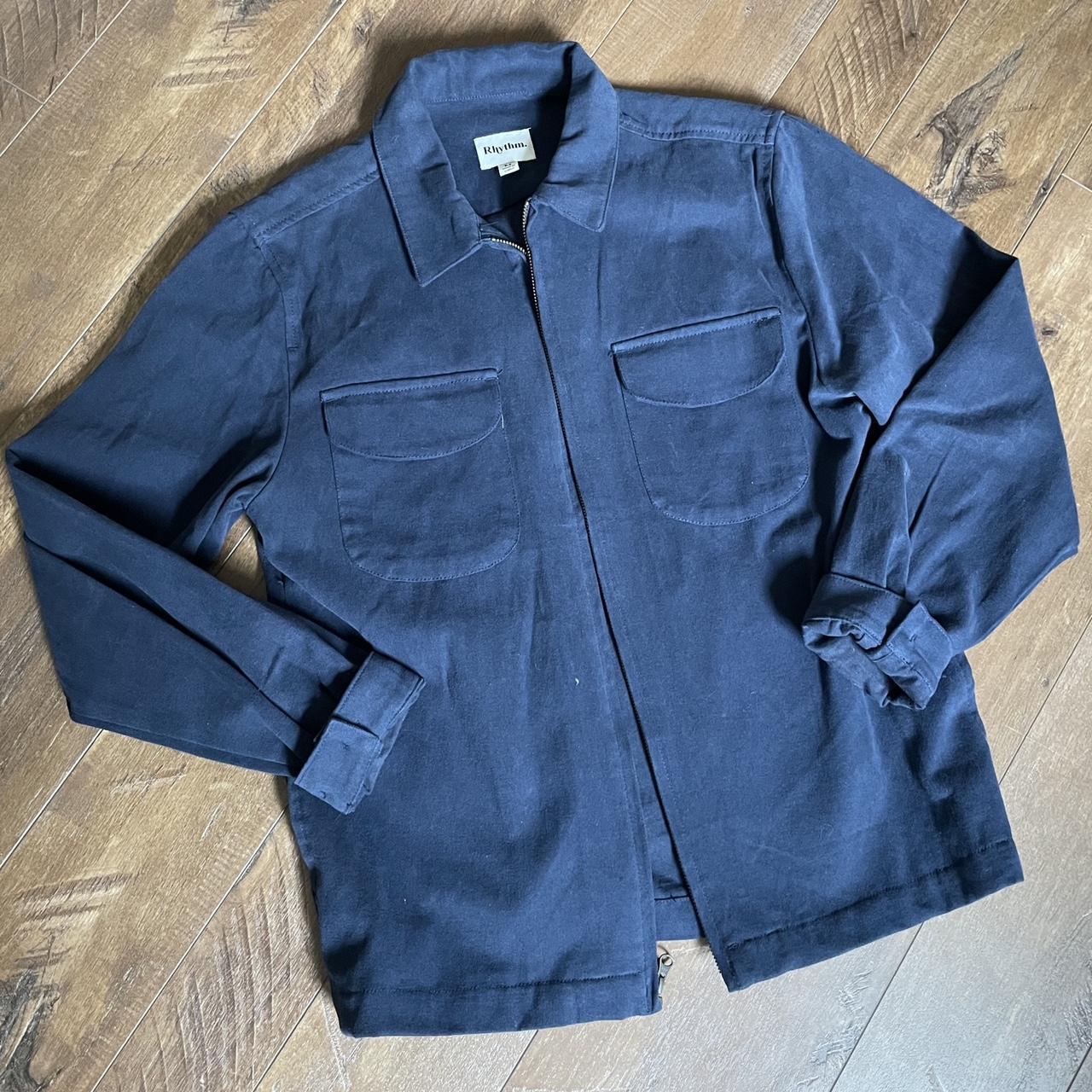 Navy Blue Work Coat Perfect condition! I think it... - Depop