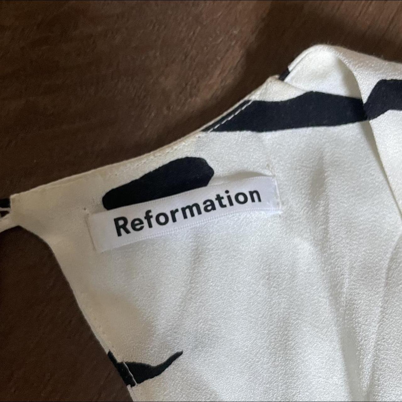 Reformation Print Dress Worn only a few times Size 6 - Depop