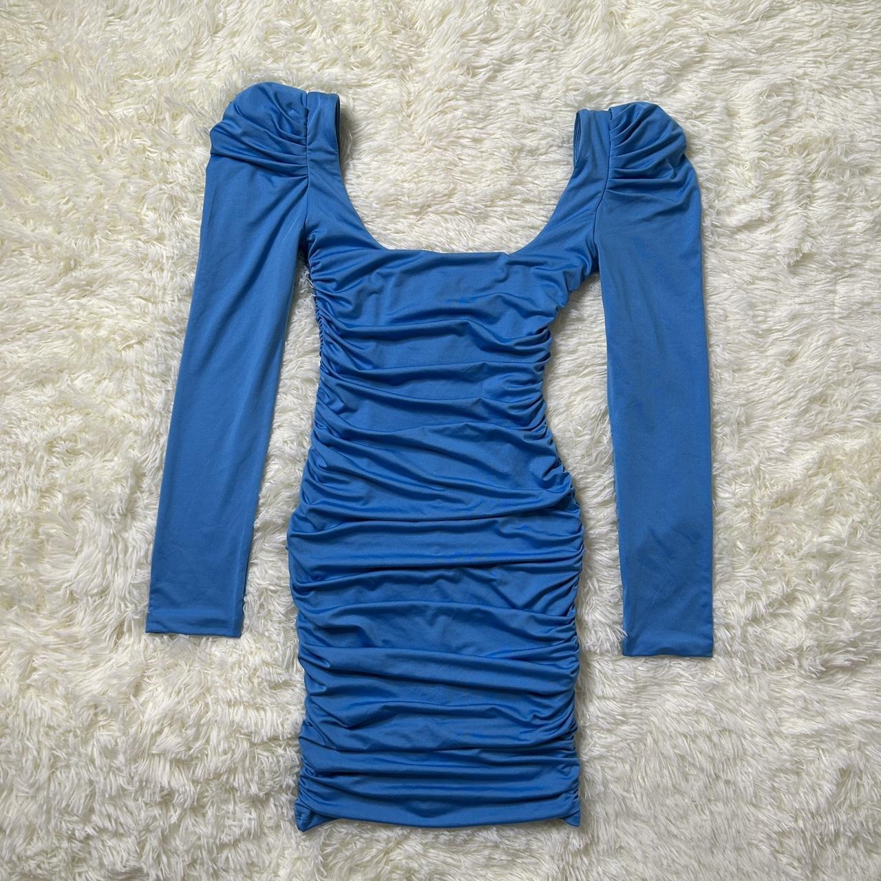 Oh Polly Simple Elegance Puff Sleeve Ruched Mini Depop