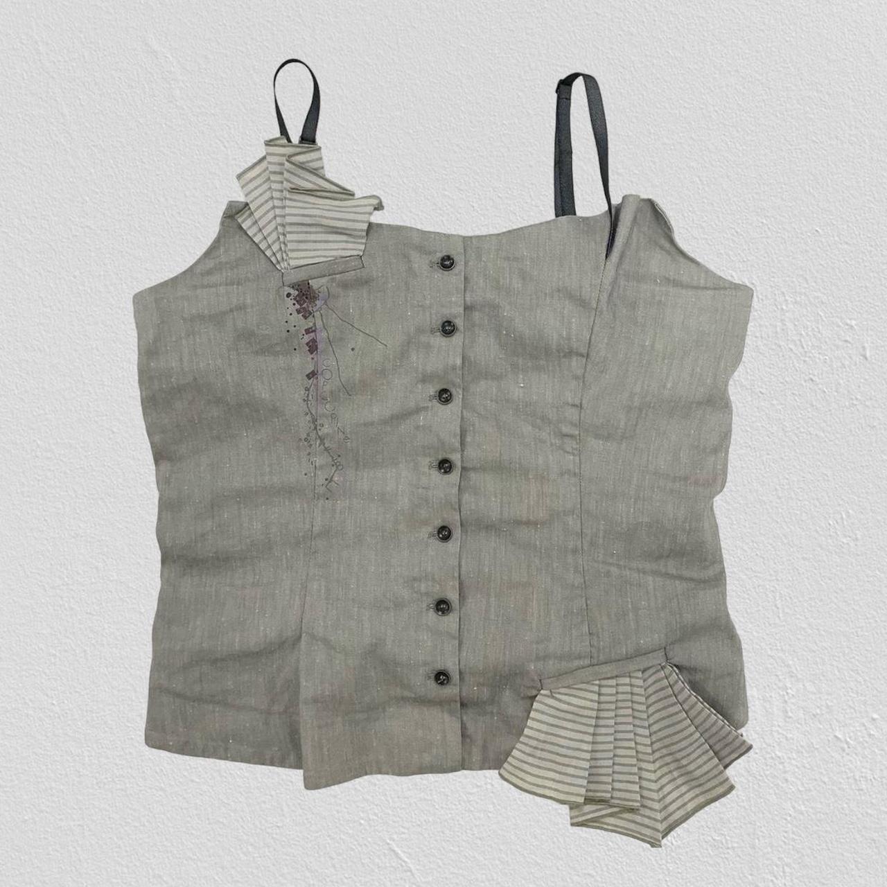 Cop copine top 90s archive top vintage bustier top... - Depop