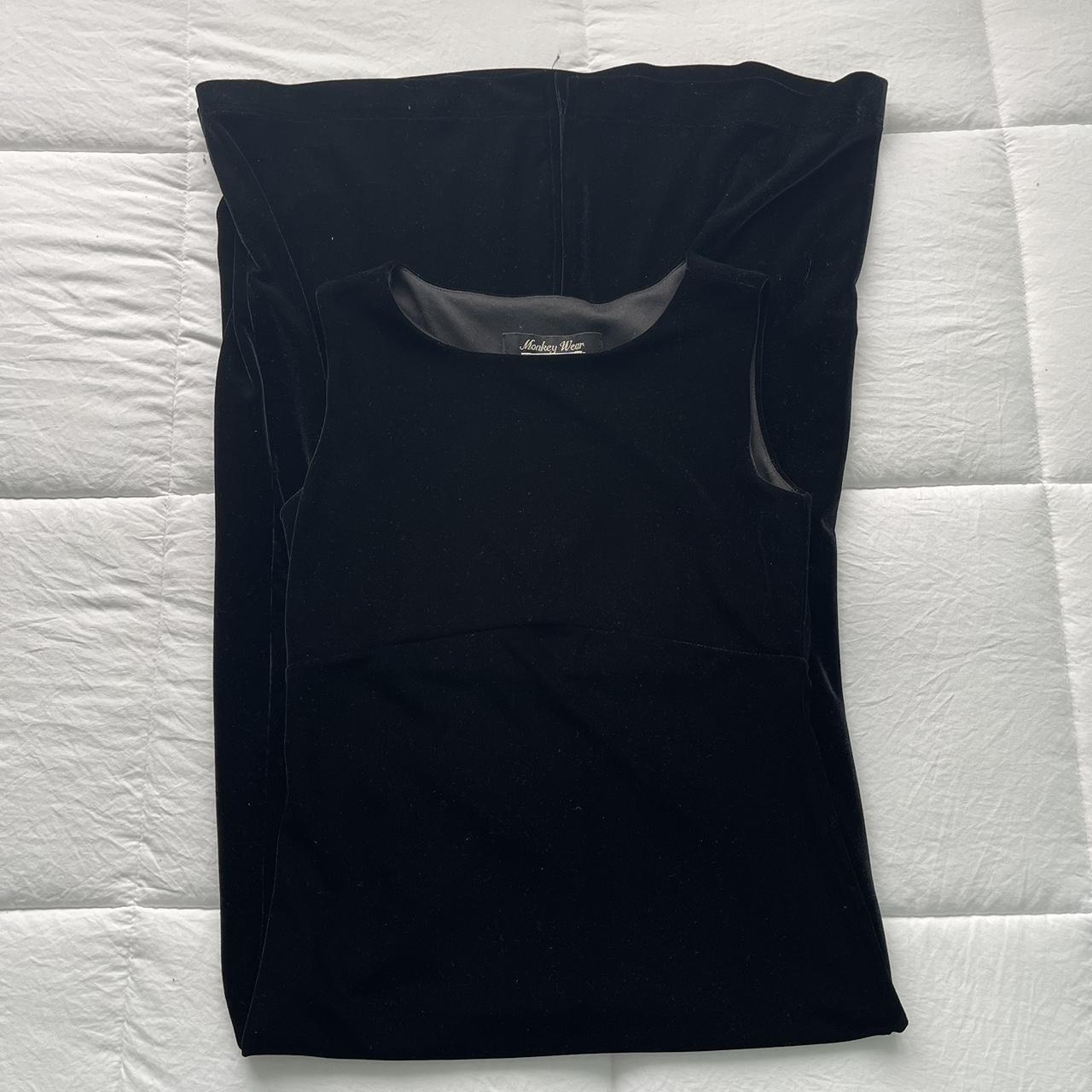 Vintage Neiman Marcus Velvet Black Midi Dress Super Depop