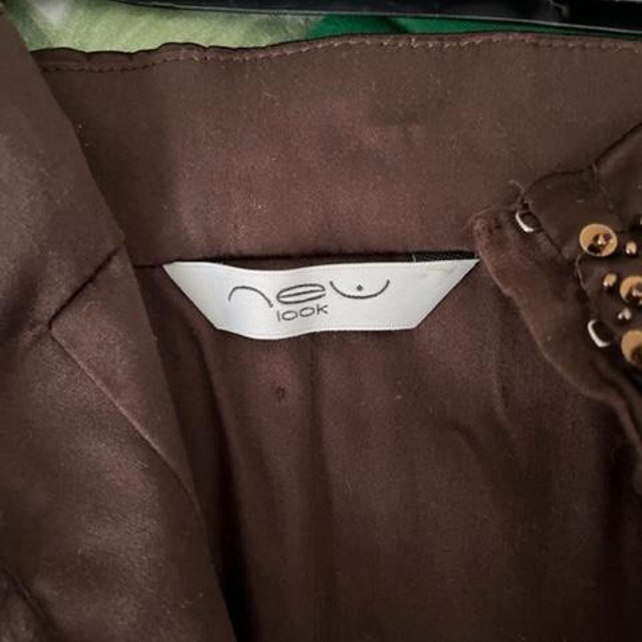 Old label y2k vintage New Look hook and eye brown... - Depop