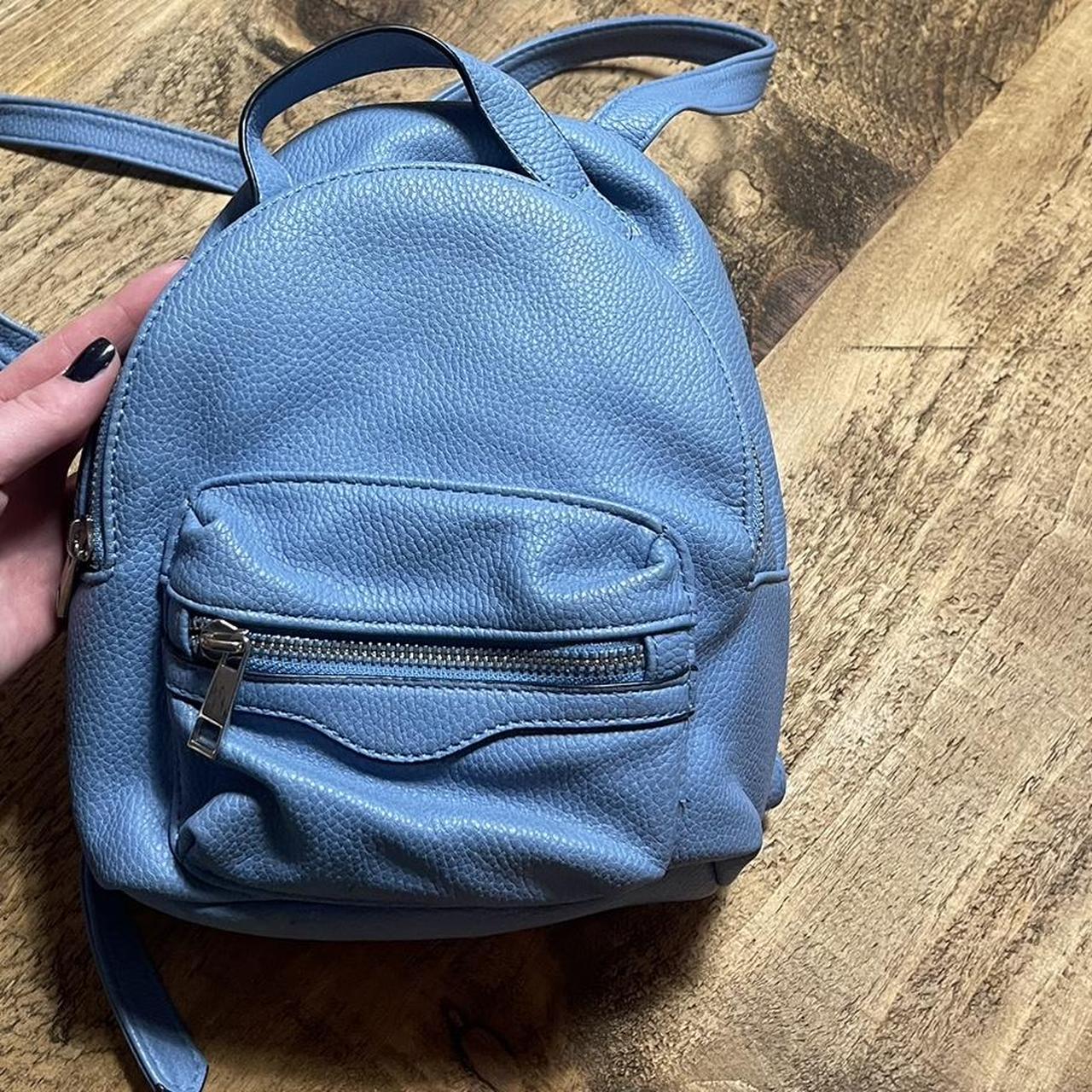 Mini blue backpack - Depop