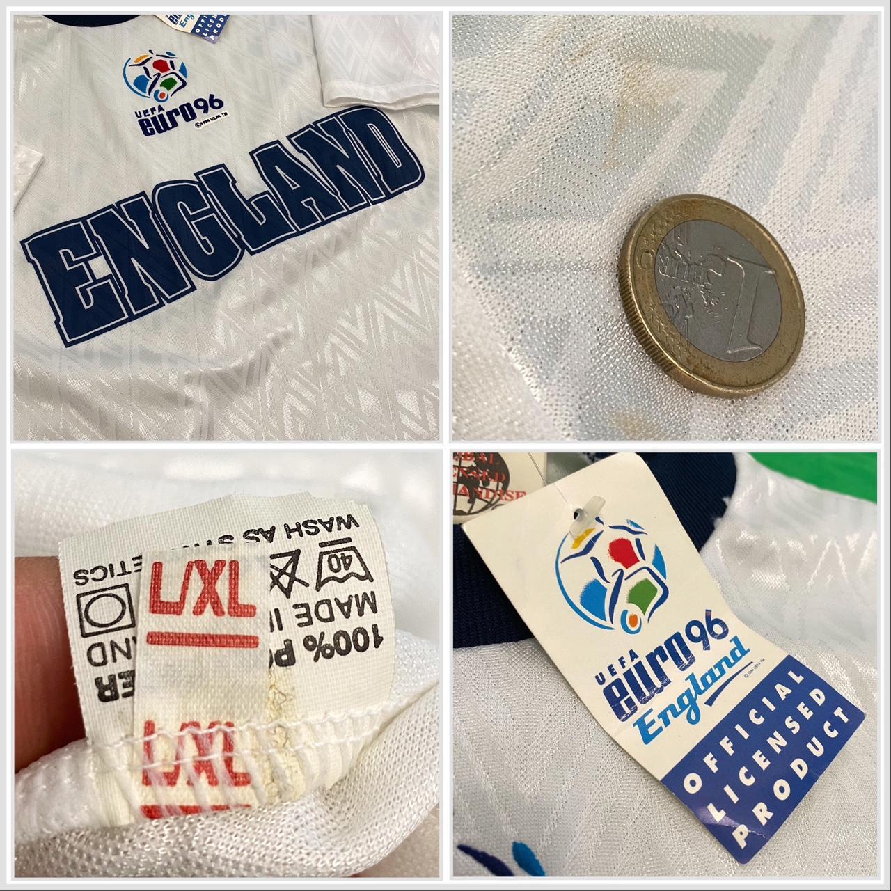 BNWT Youth / Men’s 90s England Fan Football Shirt -... - Depop