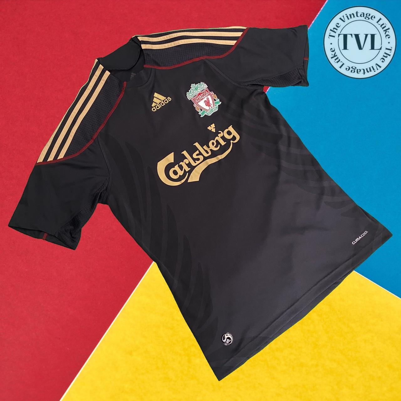 Authentic Men’s Black & Gold Adidas Liverpool... - Depop