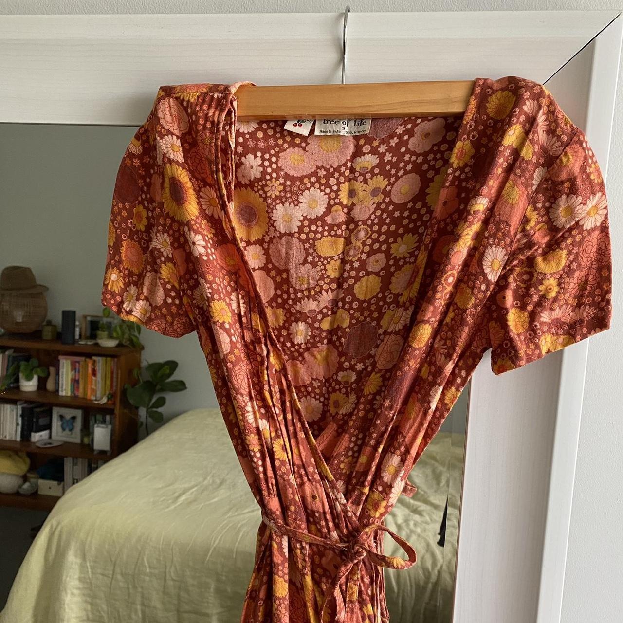 Tree of Life wrap dress 🌻 - Depop
