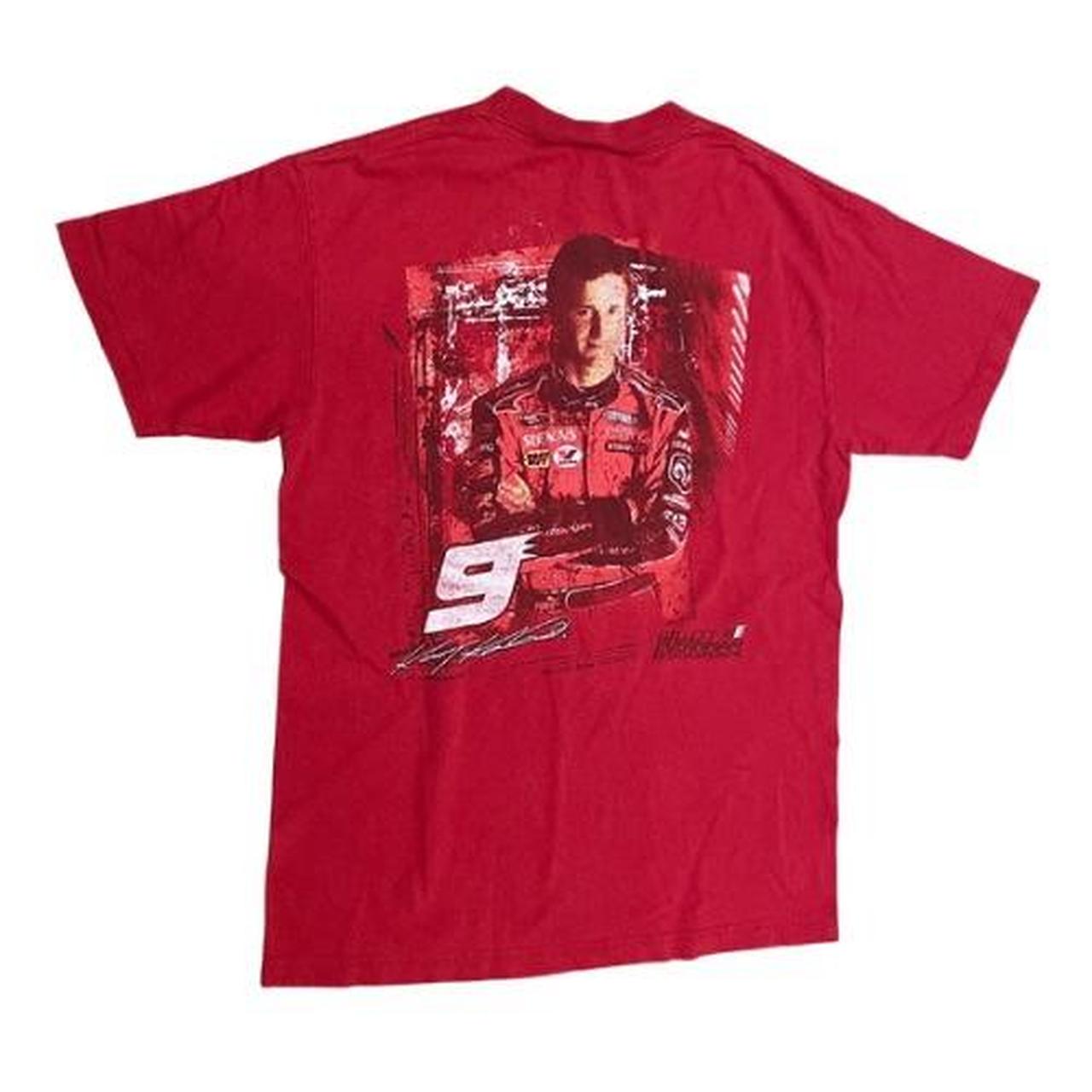 Red Graphic Print NASCAR racing t-shirt medium - Depop