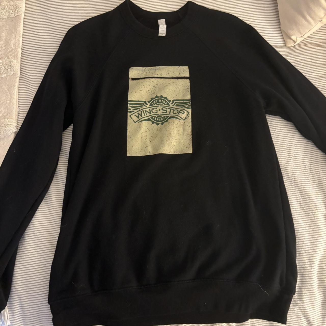 Wingstop bag sweatshirt. Size womens medium. - Depop