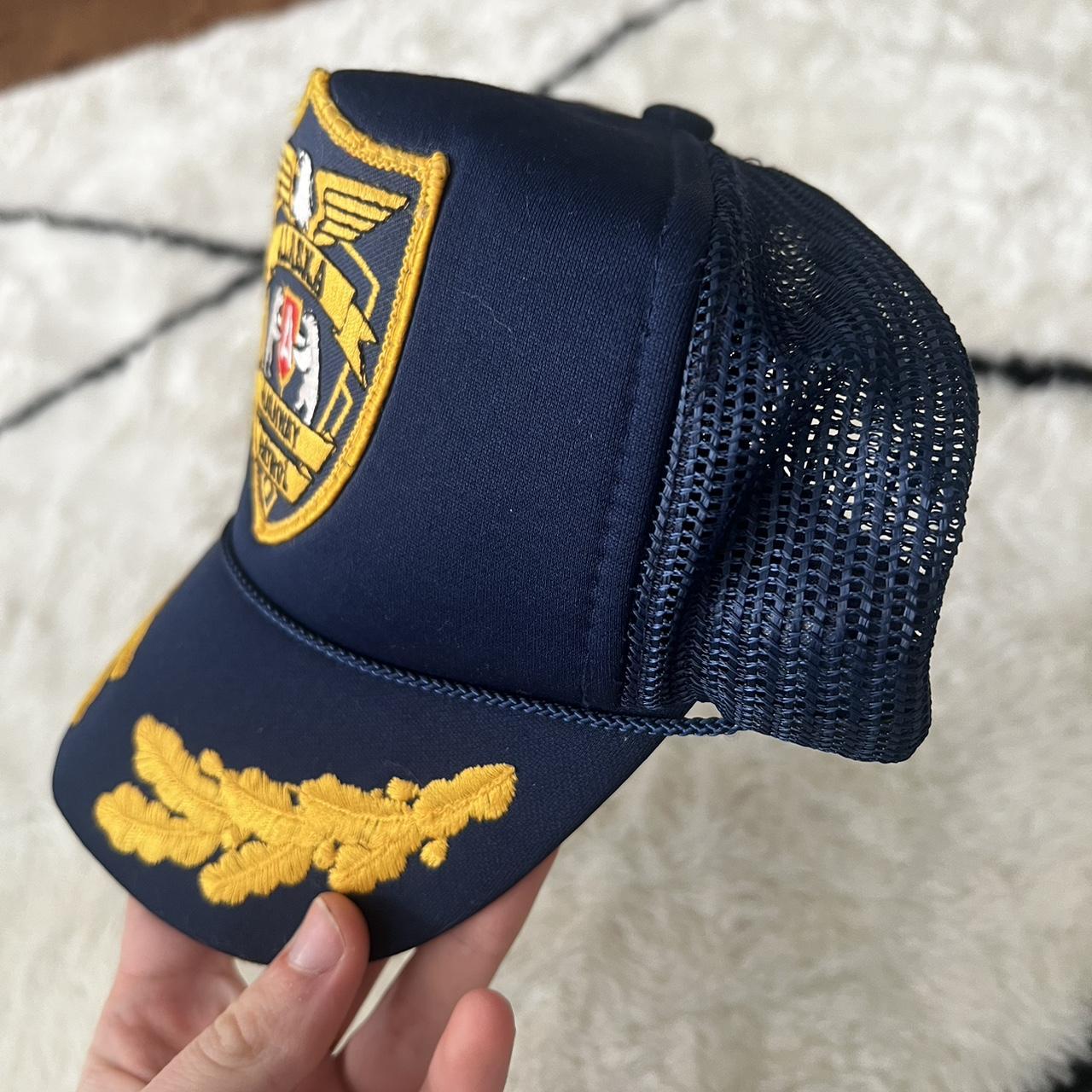 Vintage Alaska highway patrol trucker hat... - Depop
