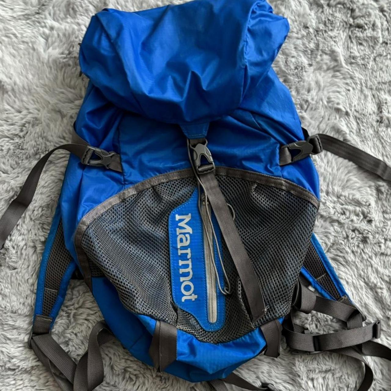 Marmot hiking backpack 💙 super lightweight, all... - Depop