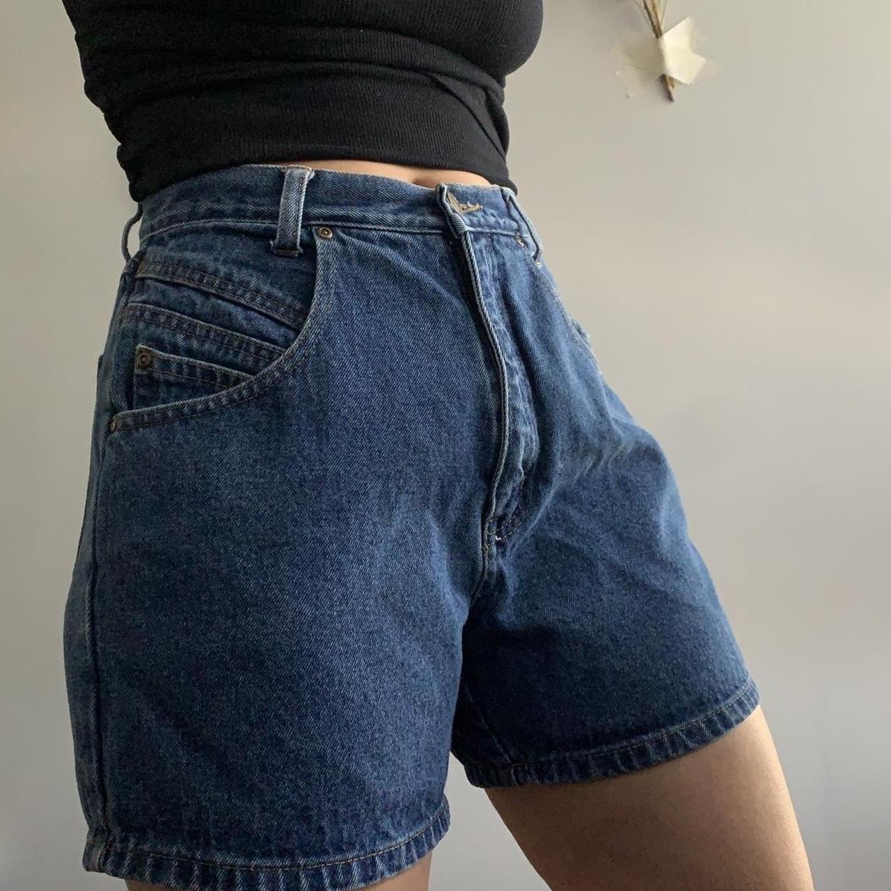 One Step Up jean shorts. Labeled size 8. Waist... - Depop