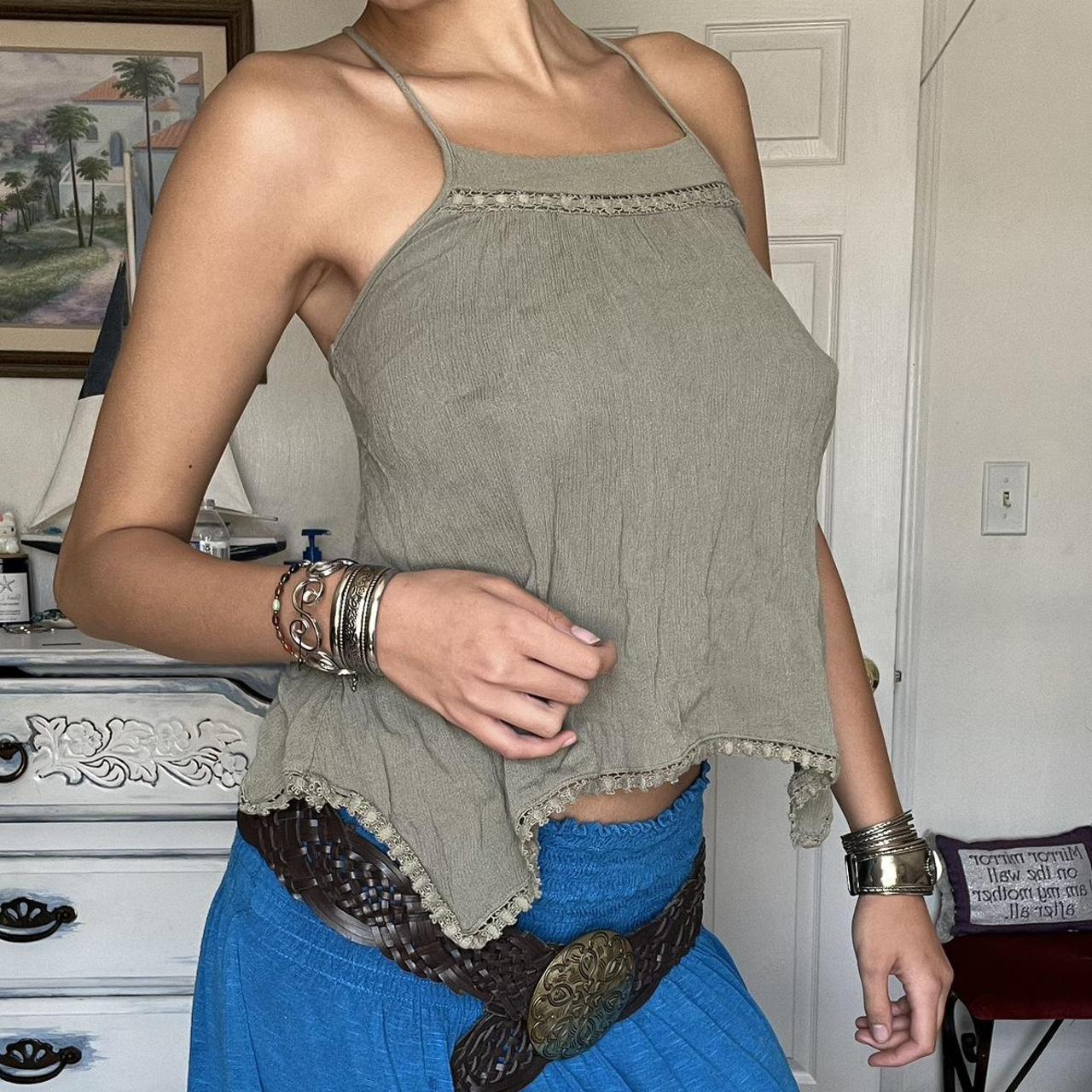 2000s boho cami top 🪬🐉 FREE SHIPPING So feminine... - Depop