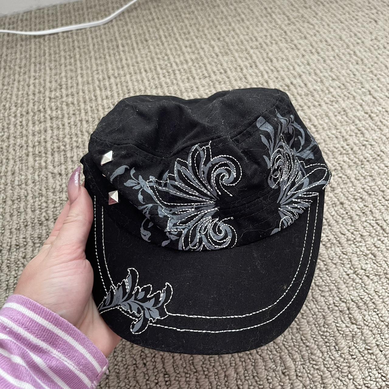 Y2K grunge steam punk goth cadet cap #y2k #grunge... - Depop