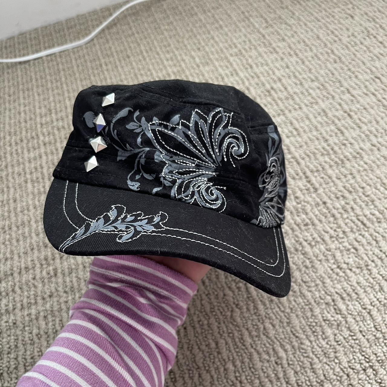 Y2K grunge steam punk goth cadet cap #y2k #grunge... - Depop