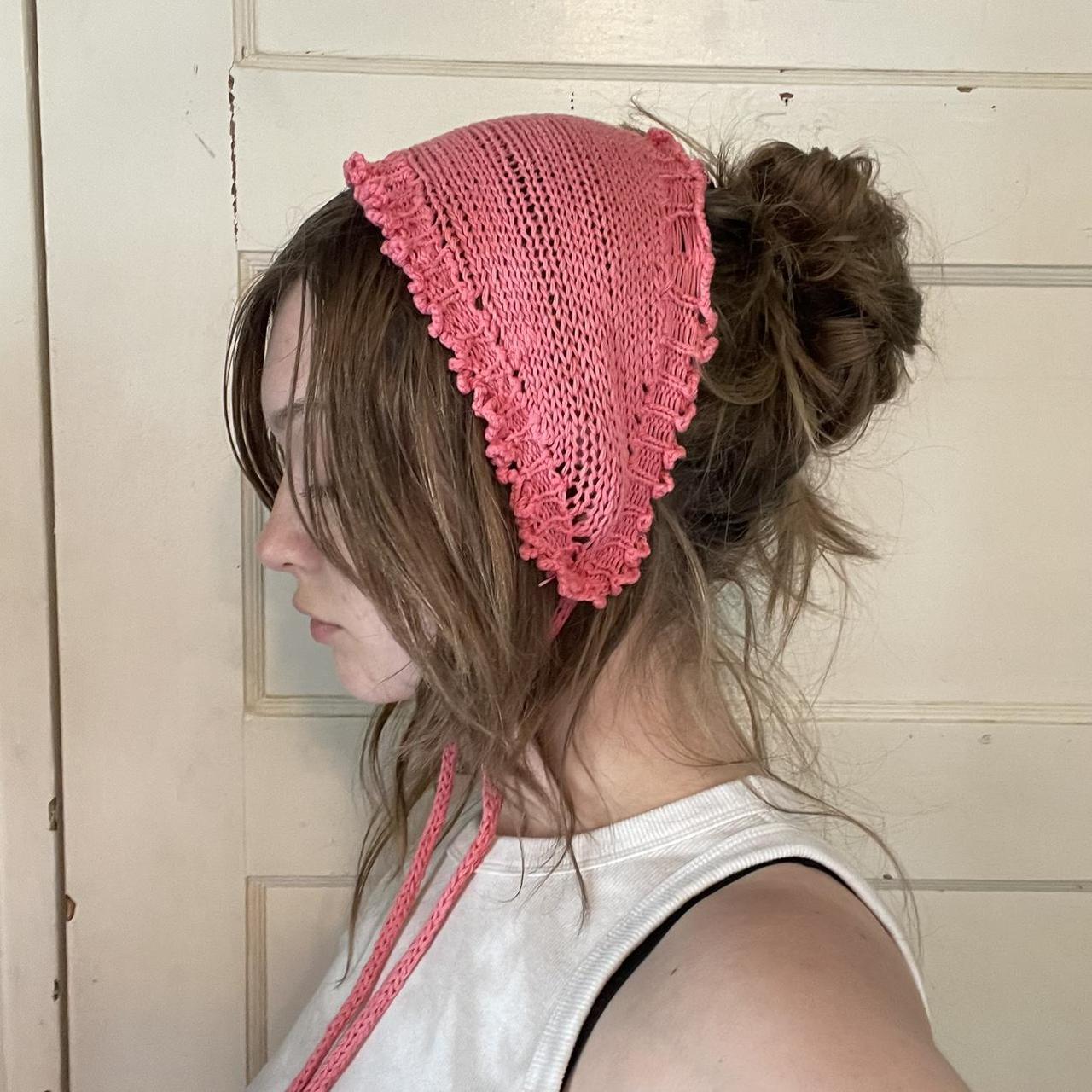 Handmade frilly spring bonnet 🤍 with ladders in the... | Depop