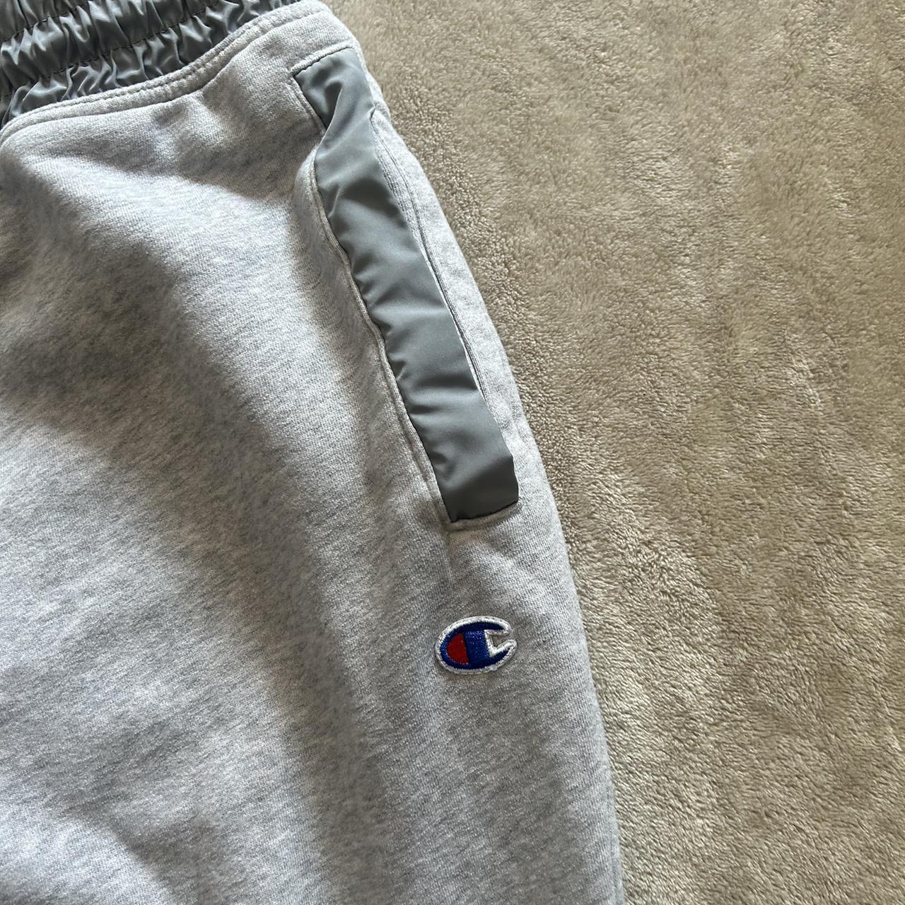 🤍 men’s gray champion sweats - size large - worn a... - Depop