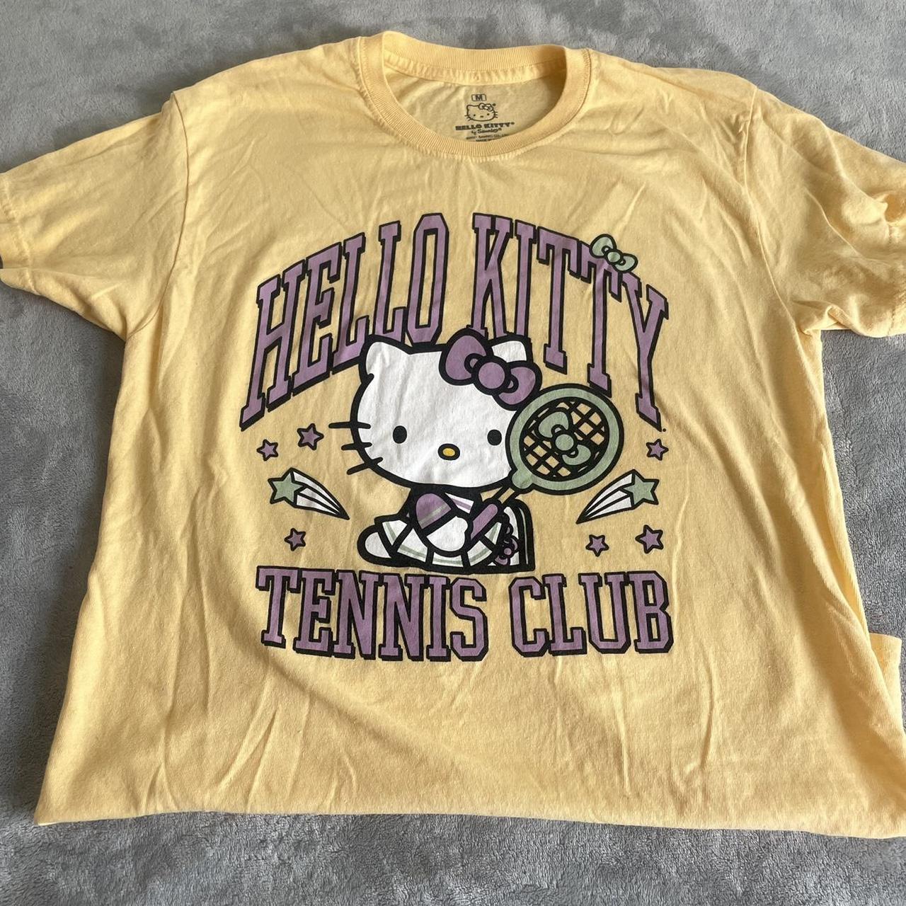 hello kitty tennis shirt 🎾 • only worn once! 9/10... - Depop
