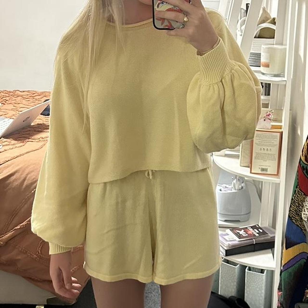 Princess Polly Ashleigh set in yellow Knit material... - Depop