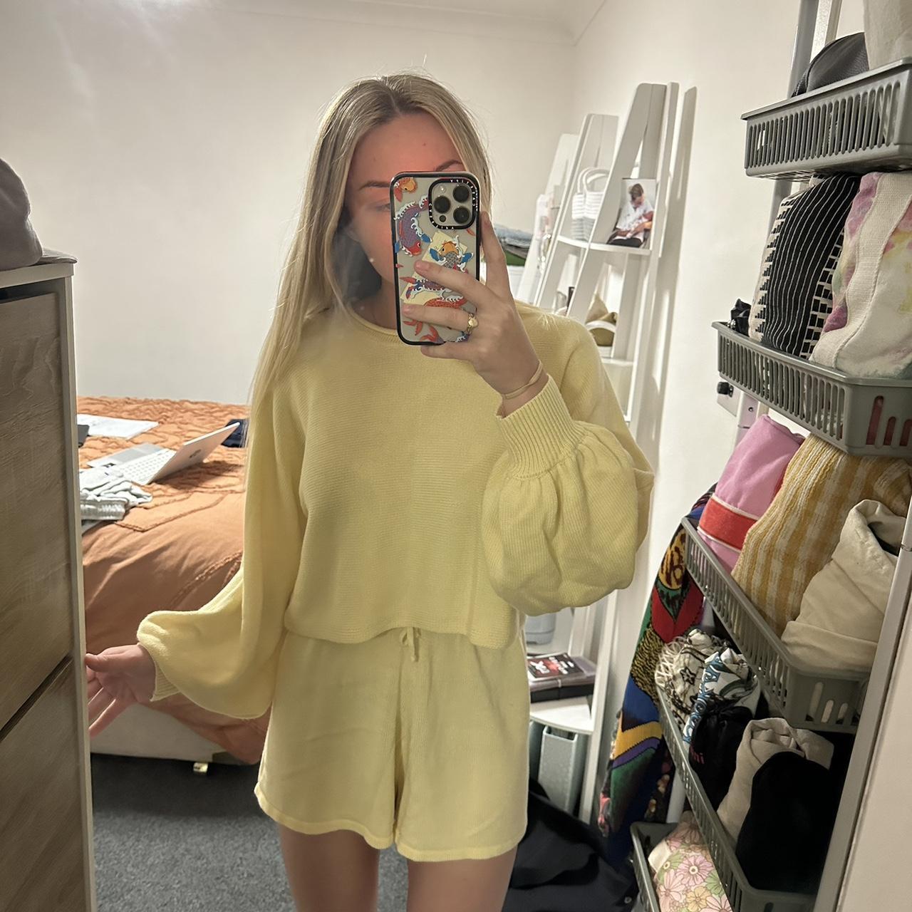 Princess Polly Ashleigh set in yellow Knit material... - Depop