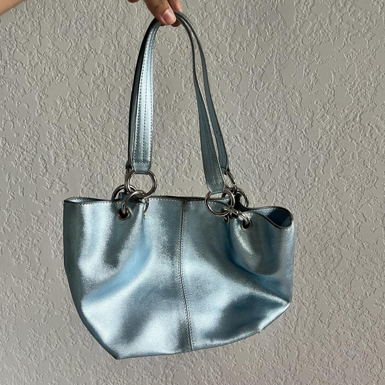 super cute chromatic blue mini purse, small but can... - Depop