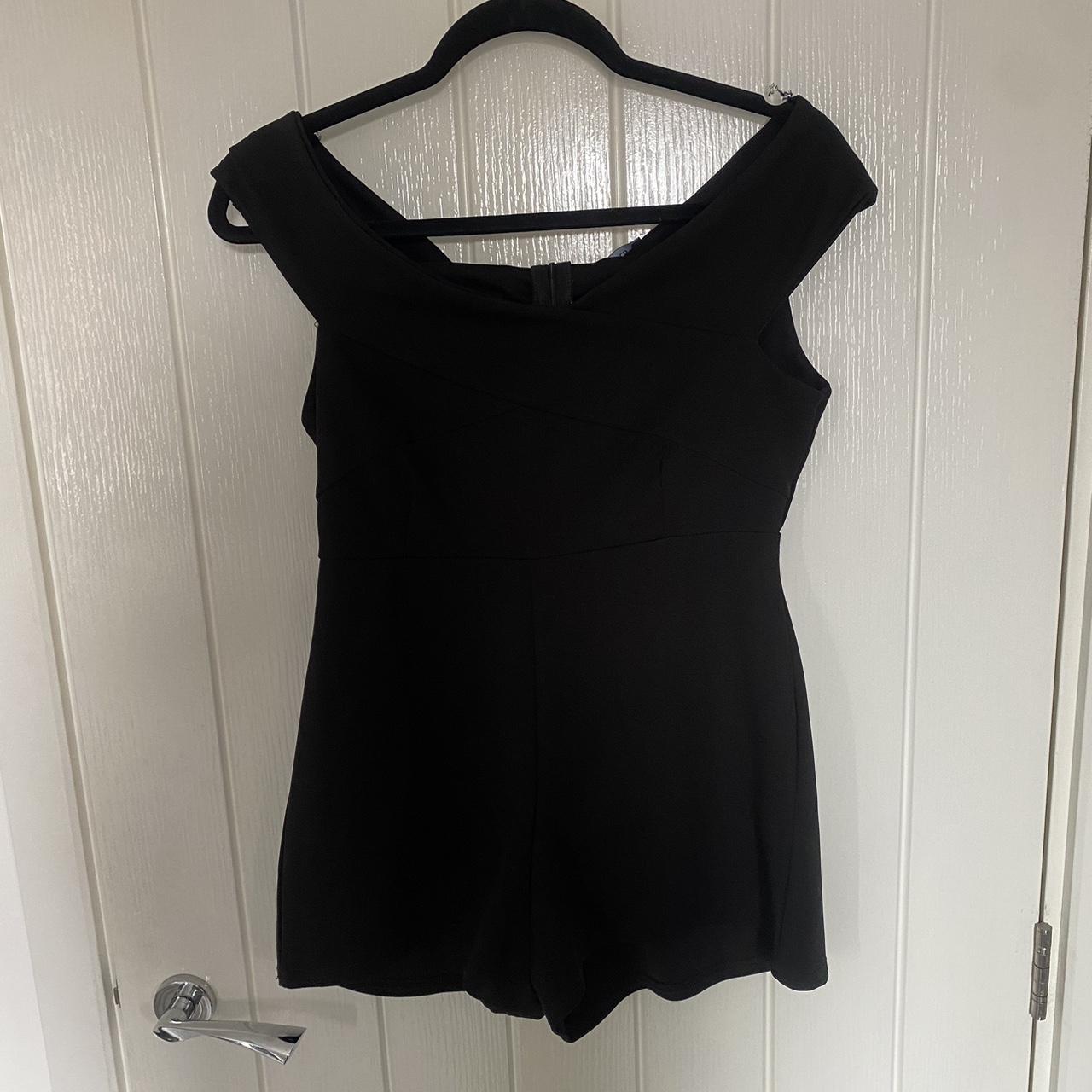 Missguided Black Playsuit Great condition Size... - Depop