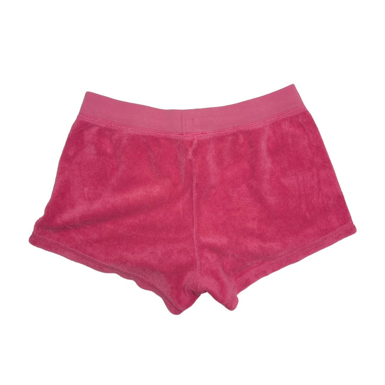 2000s Juicy Couture Pink Terri Cloth Shorts ★... - Depop