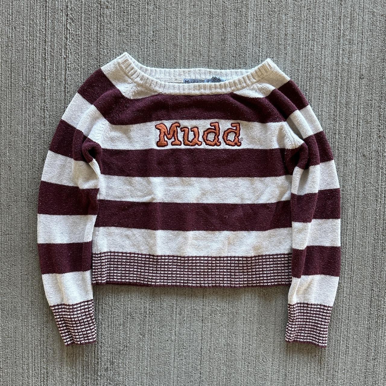2000s Mudd Stripe Sweater ★ details womens XL 19"... - Depop