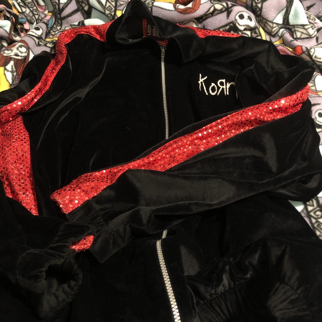 vintage and extremely rare black velvet korn jacket... - Depop