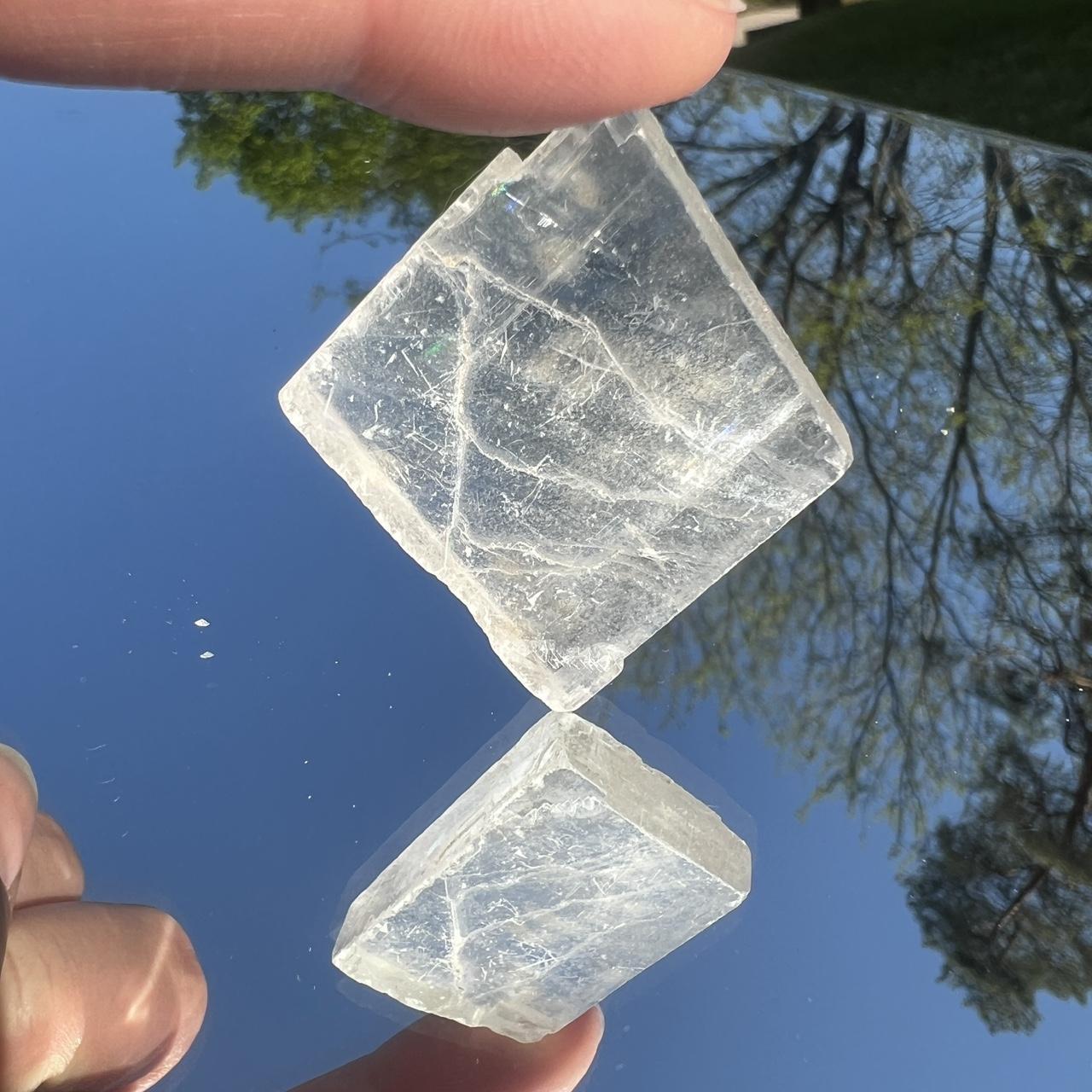 Rhombohedral optical calcite specimen Price... | Depop