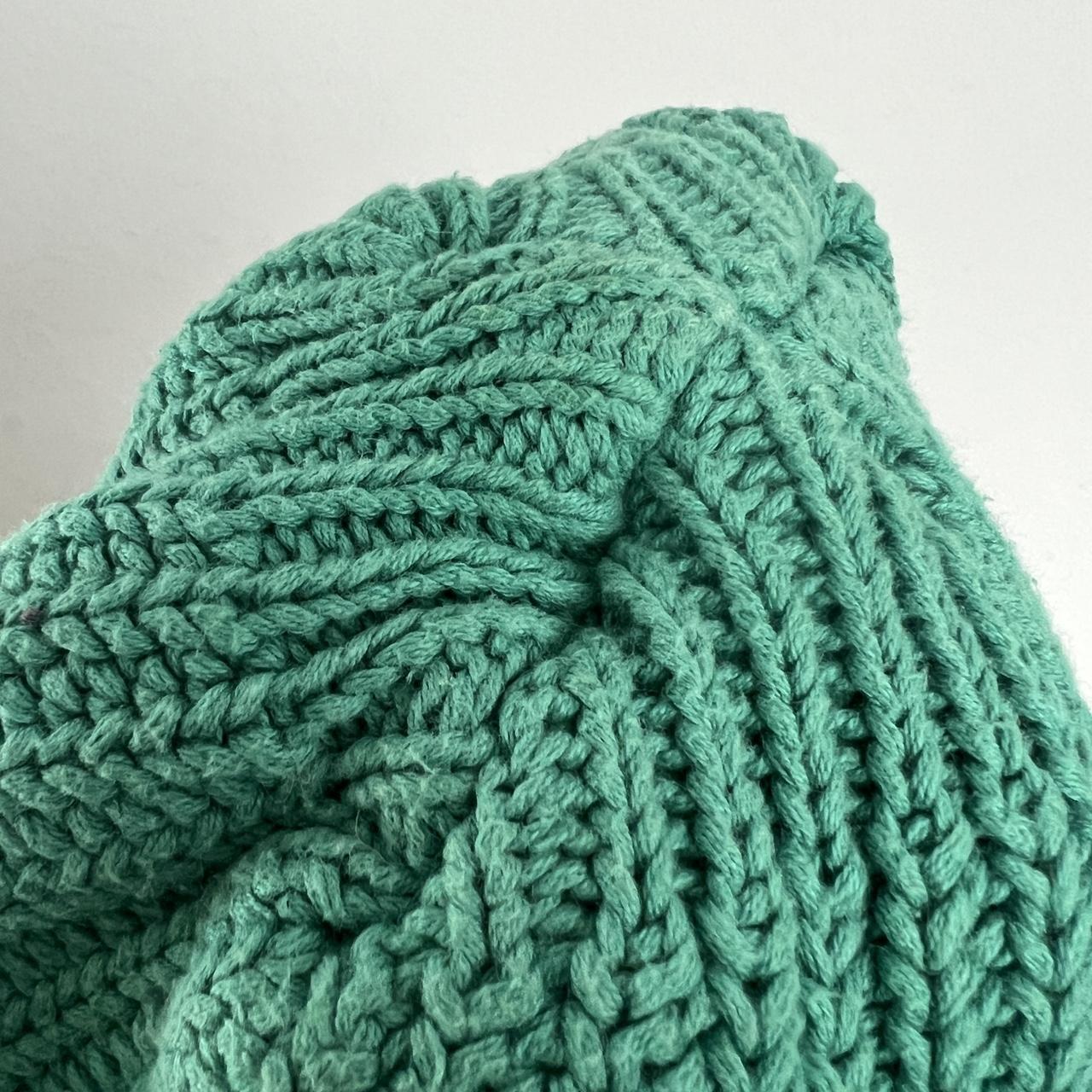 NWOT Love Your Melon blue-green knit beanie One... - Depop