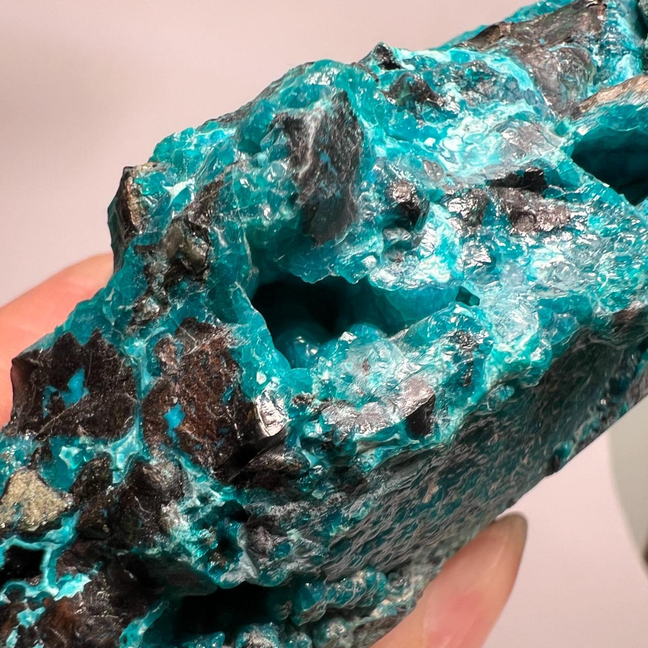 XL Gemmy Botryoidal Chrysocolla/Gem Silica from... | Depop