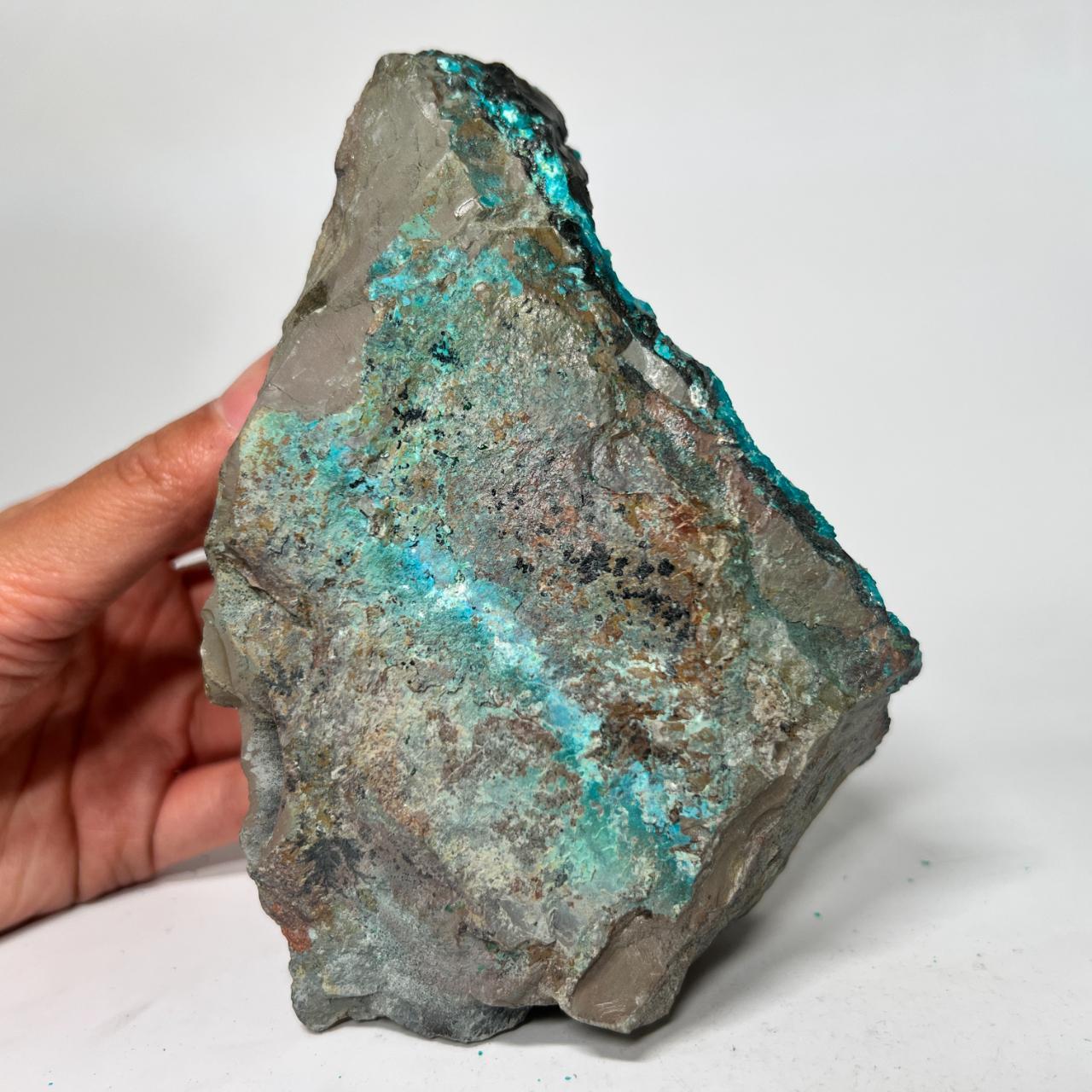 XL Gemmy Botryoidal Chrysocolla/Gem Silica from... - Depop
