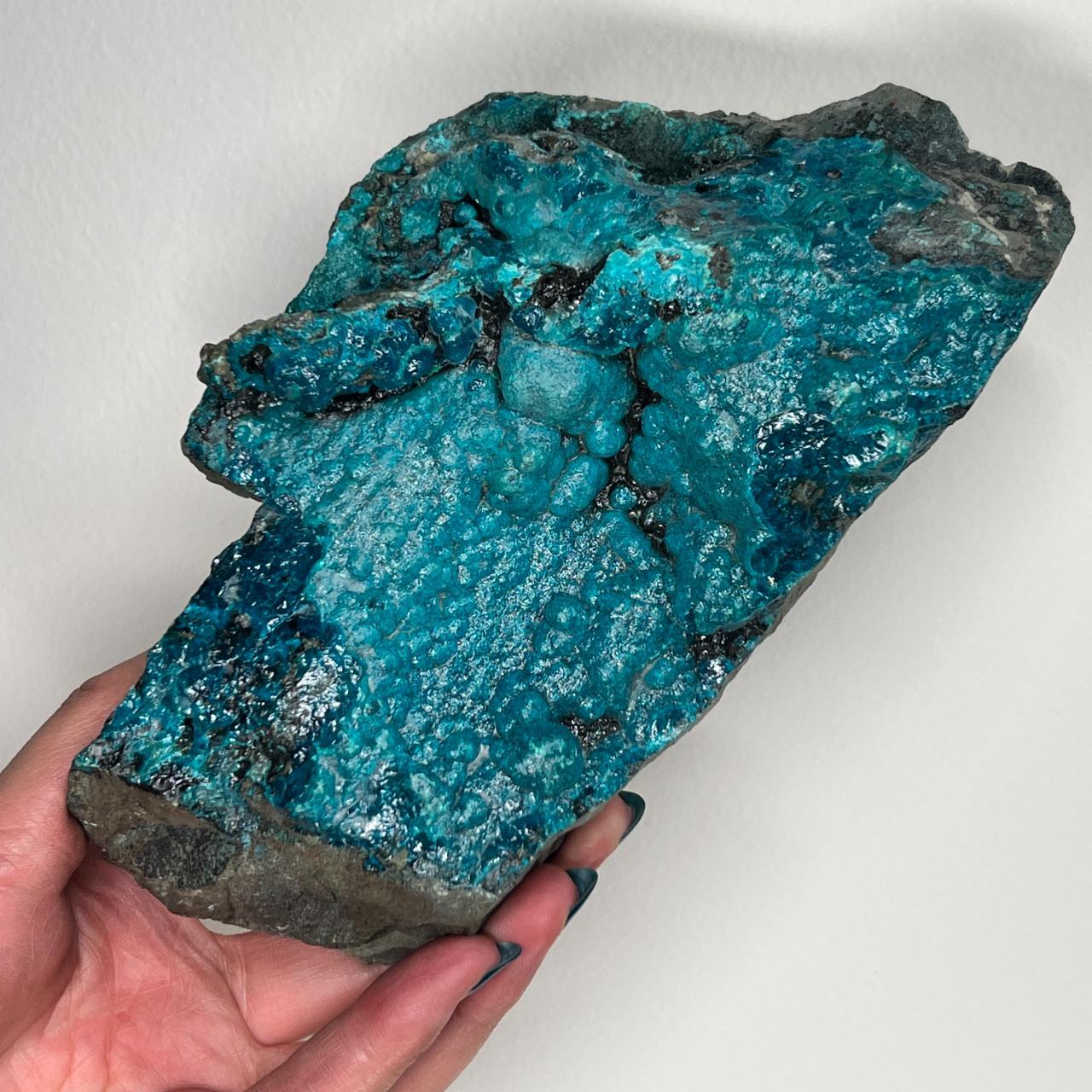 XL Gemmy Botryoidal Chrysocolla/Gem Silica from... - Depop