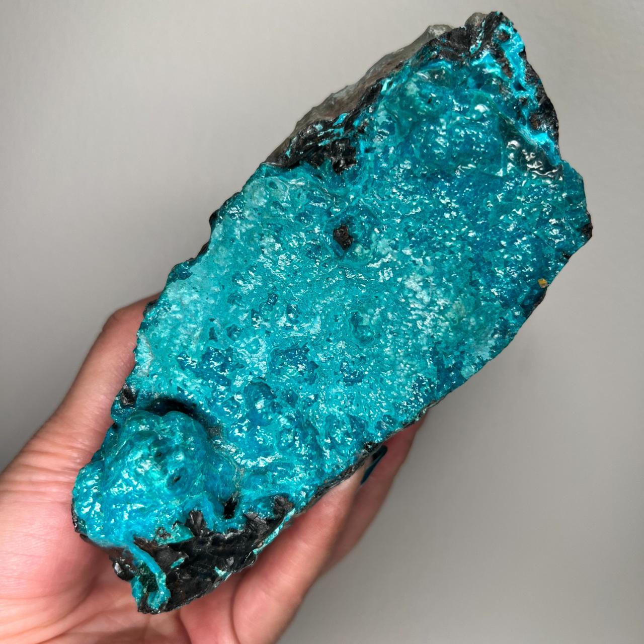 XL Gemmy Botryoidal Chrysocolla/Gem Silica from... - Depop