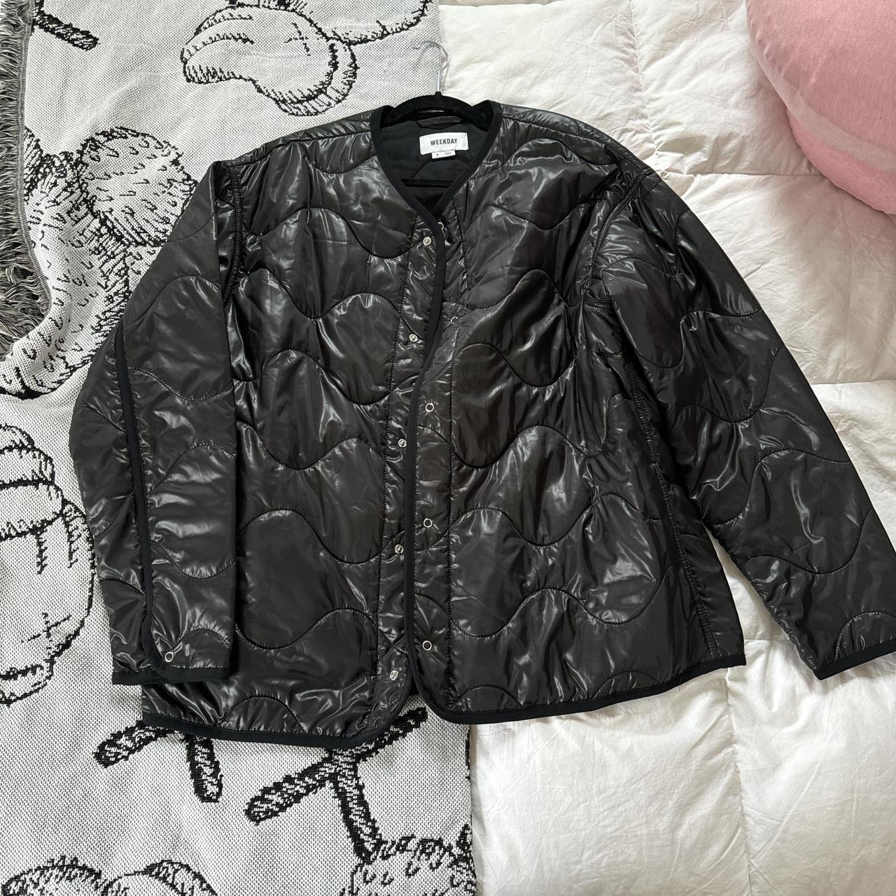black weekday jacket - Depop