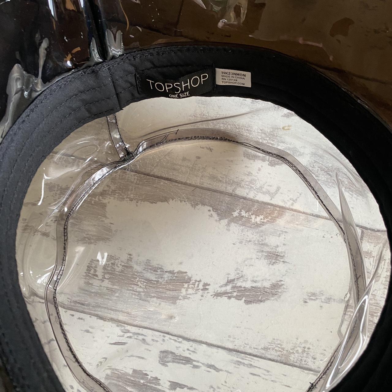 Top shop transparent plastic PVC bucket hat never... - Depop