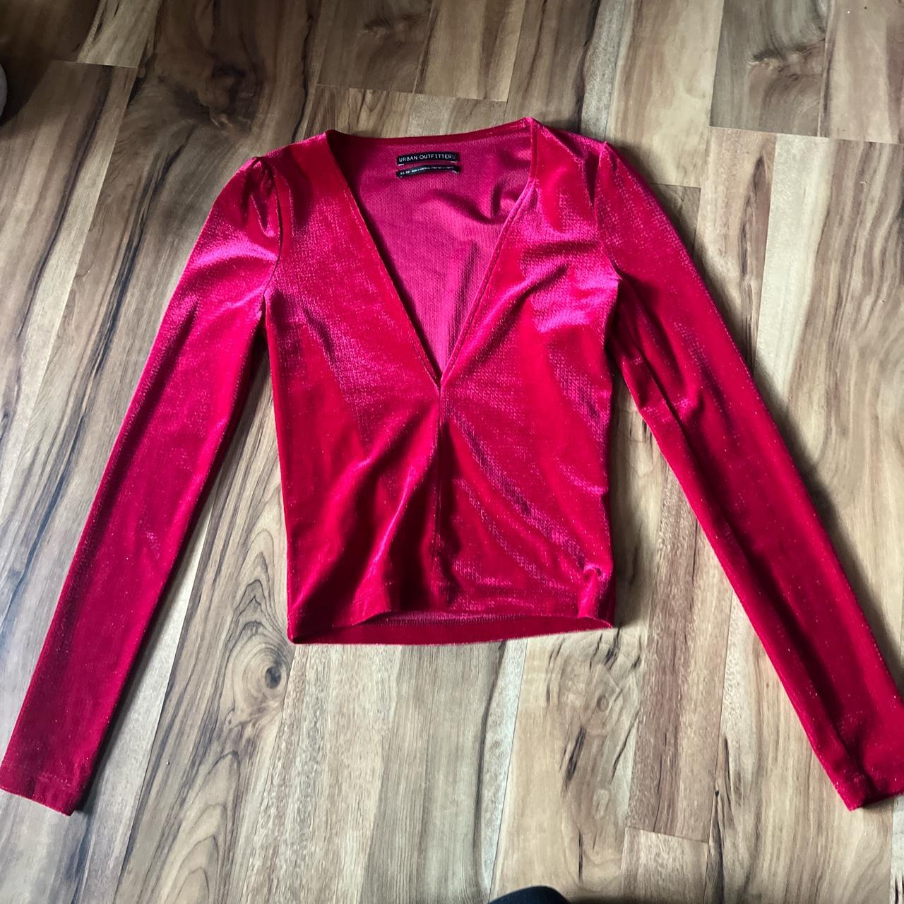 PacSun Women's Red Blouse | Depop
